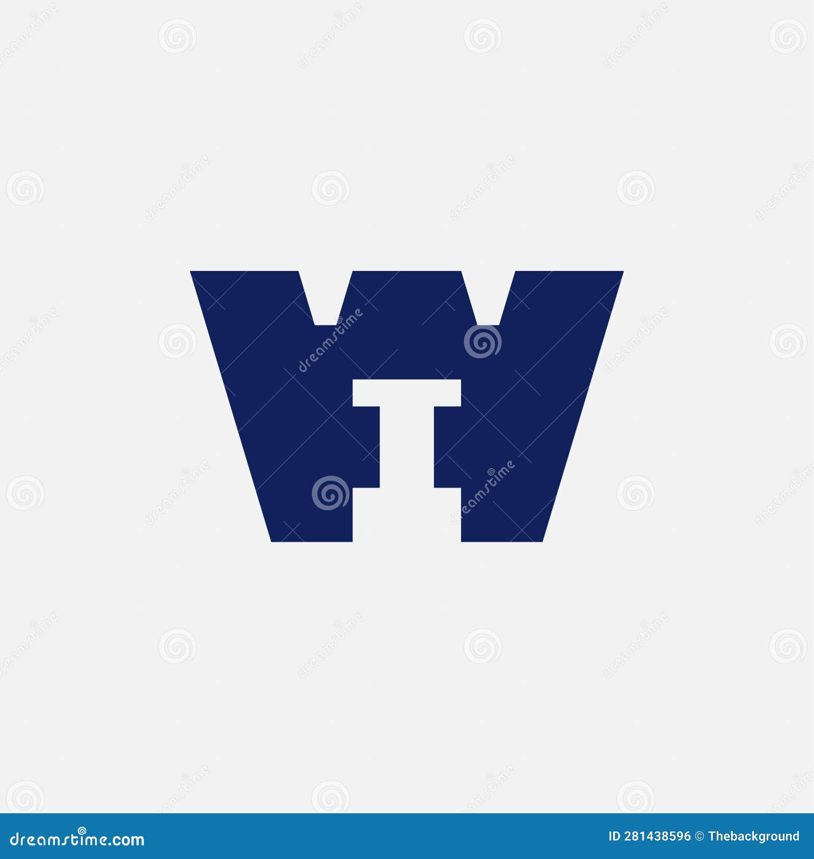 Vector Design Element or Icon. IW Logotype. Letters I Inside Letter W ...