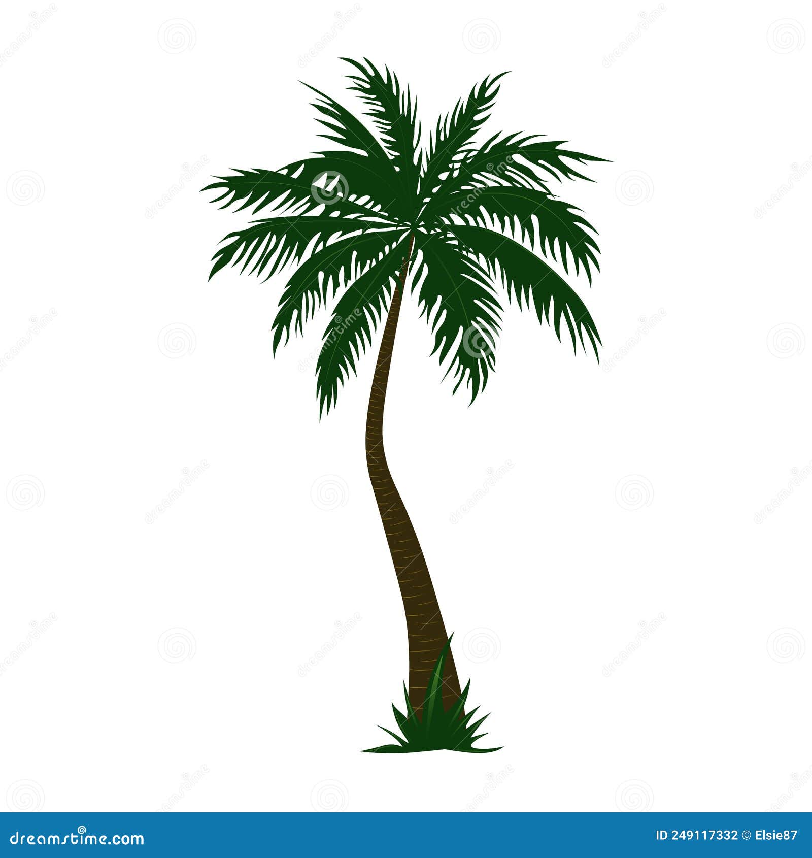 Editable Vector Element of the Palm Tree. EPS10 Stock Vector ...