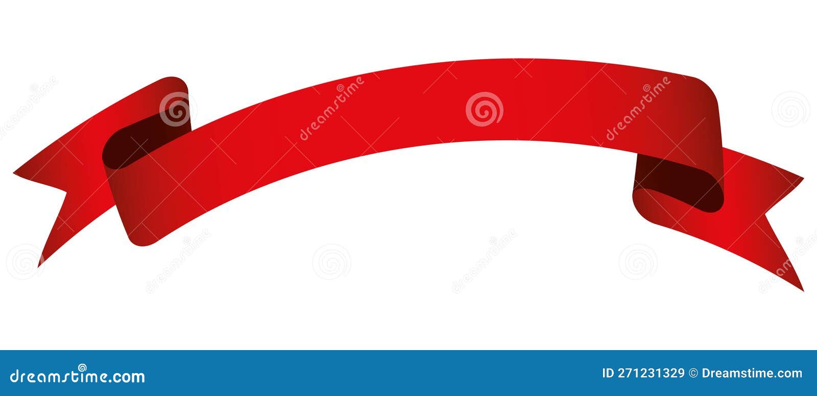 Red Colored Ribbon Banner Label Stock Vector - Illustration of shape ...