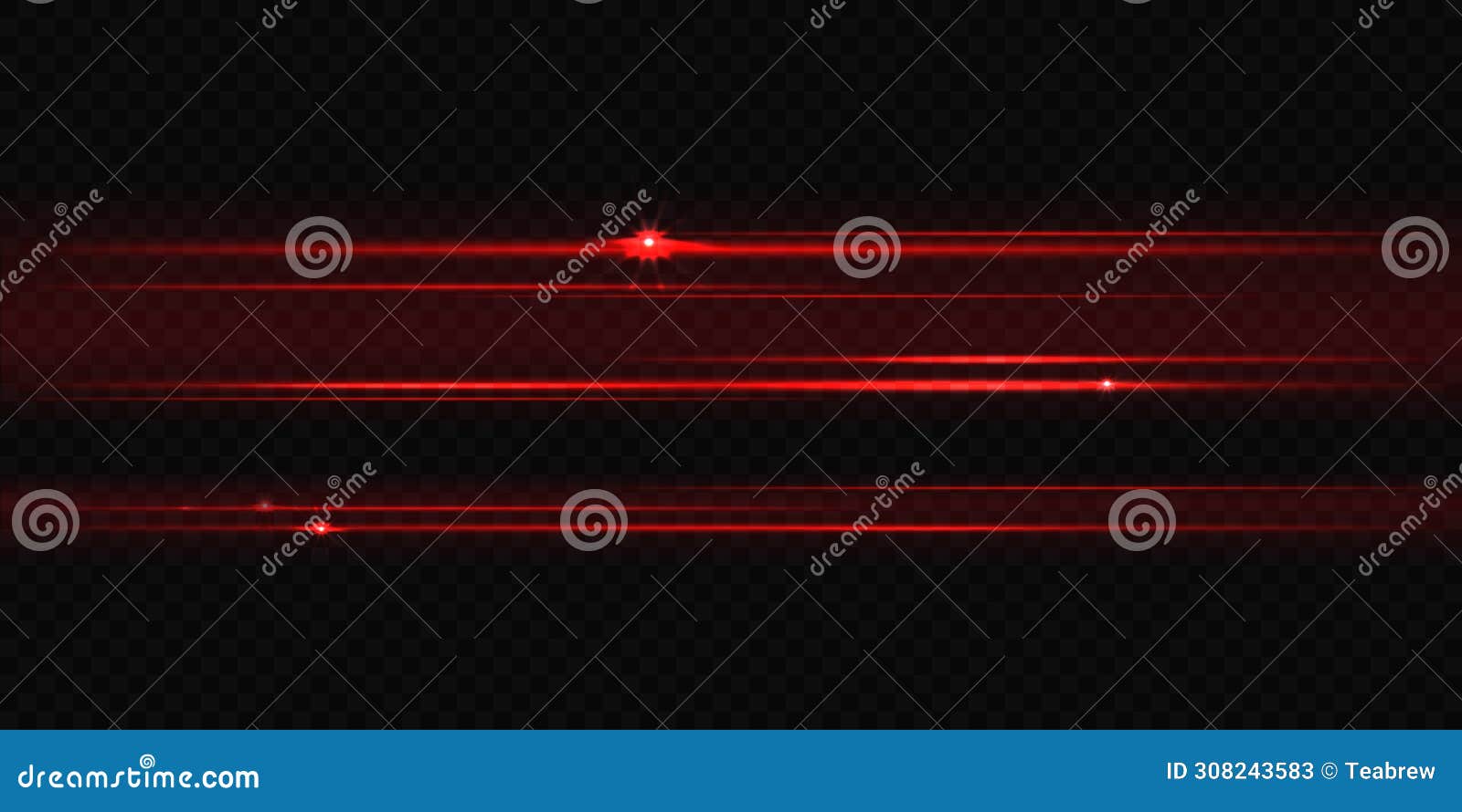 Vector Design Element of Red Scanner Lights. Stock Vector ...