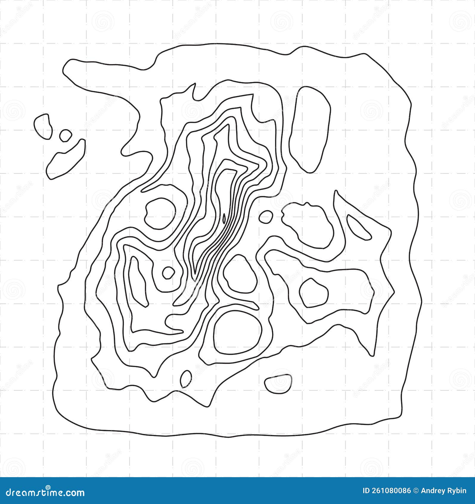 Vector Design Element. Topography Levels Map. Abstract Background ...