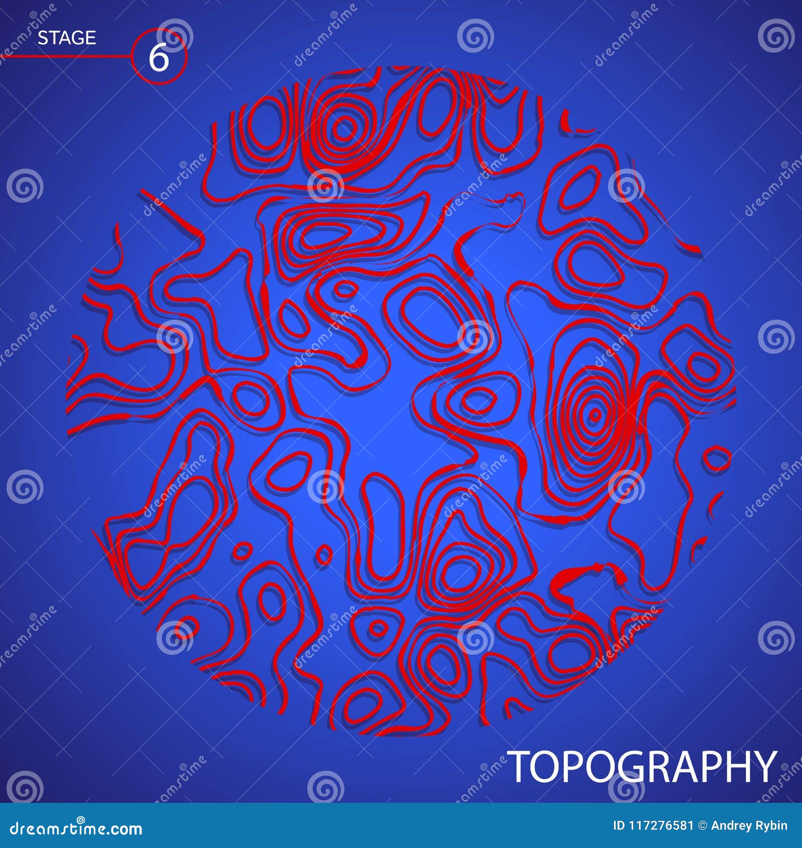 Vector topography map stock vector. Illustration of lines - 117276581