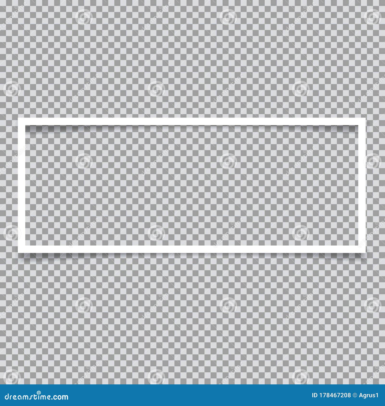 White Banner Frame on Transparent Background Stock Vector ...