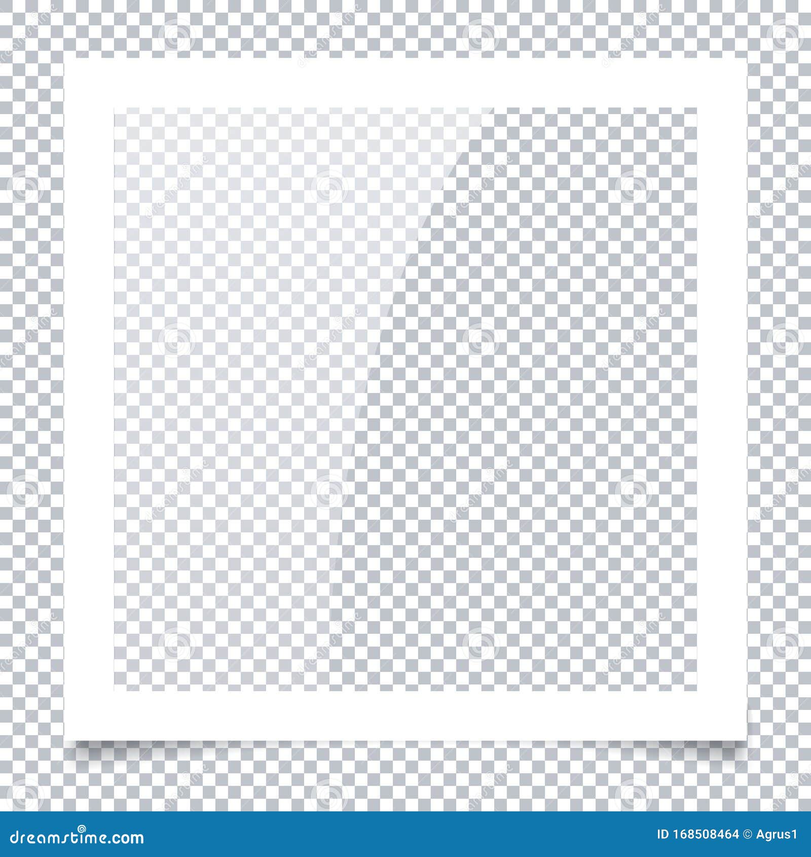 White Frame on Transparent Background Stock Vector - Illustration of ...