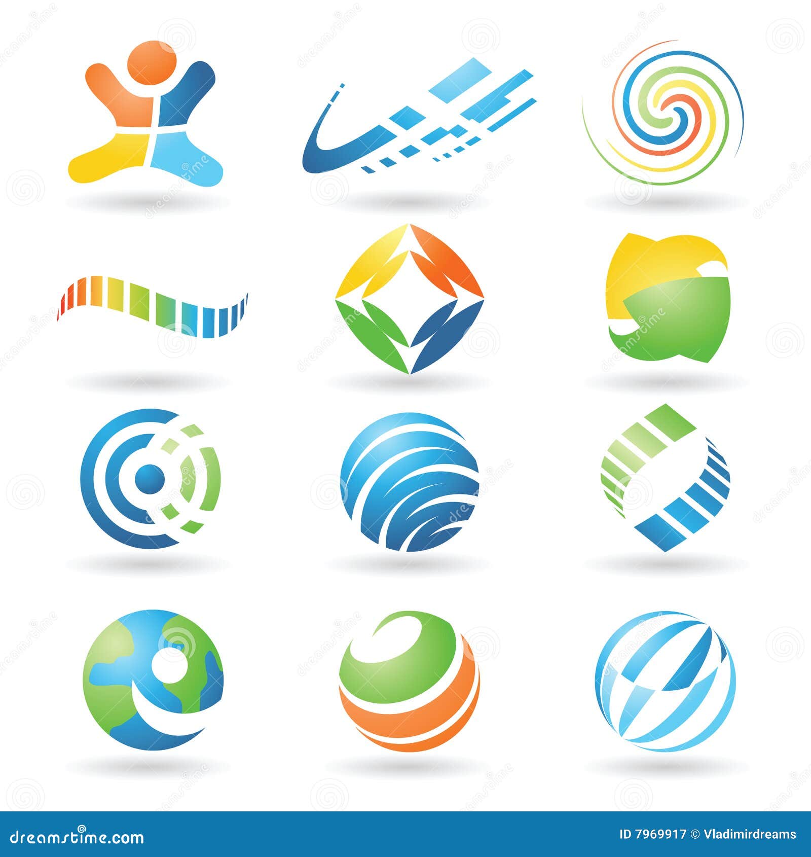 Vector design elements 4 stock vector. Illustration of geometric - 7969917