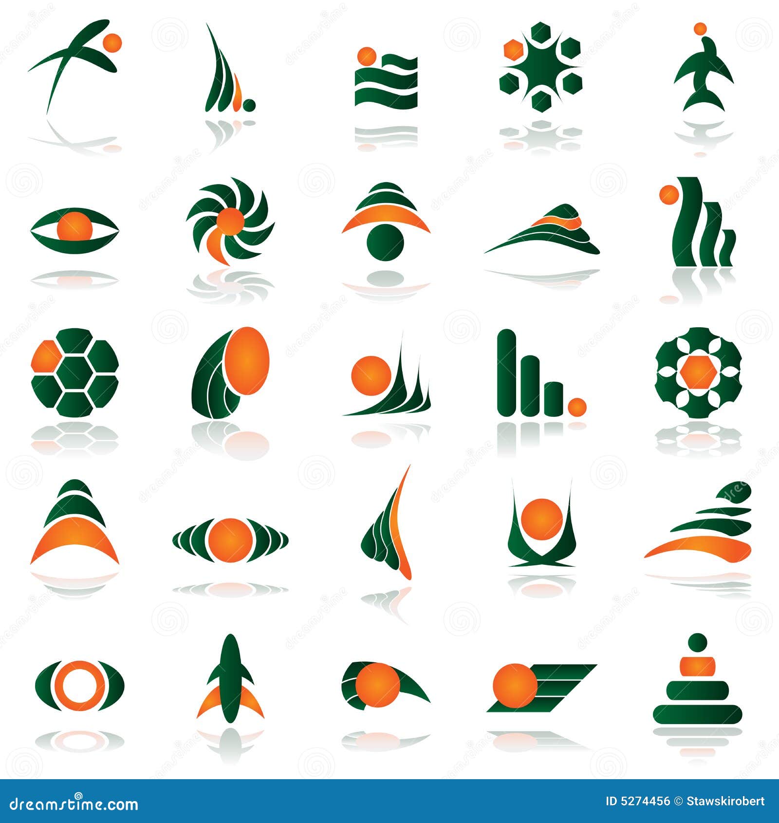 Vector design elements stock vector. Illustration of reflection - 5274456