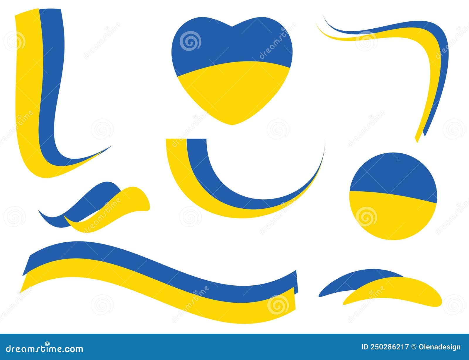 Vector Design Elements - Flag of Ukraine - National Symbol Stock Vector ...