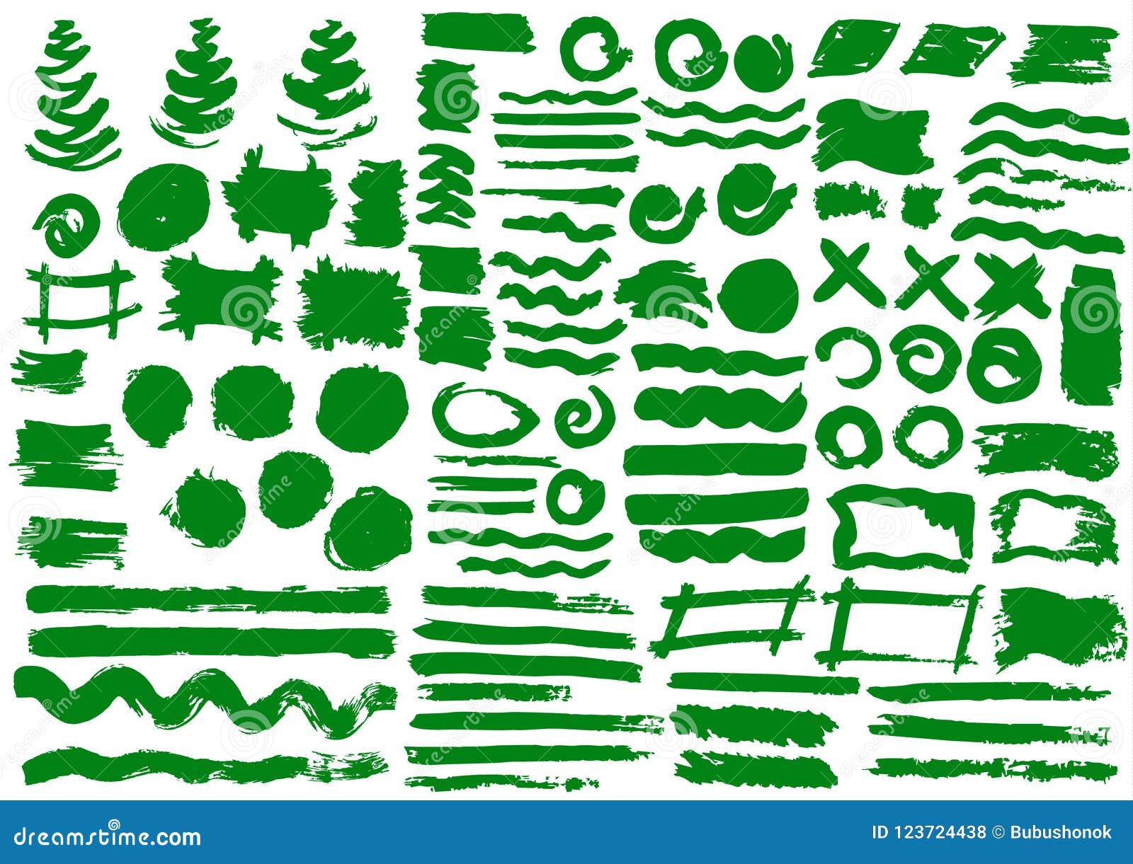 Handmade. Original Textures, Hand Draw. Brushes, Frames Vector ...