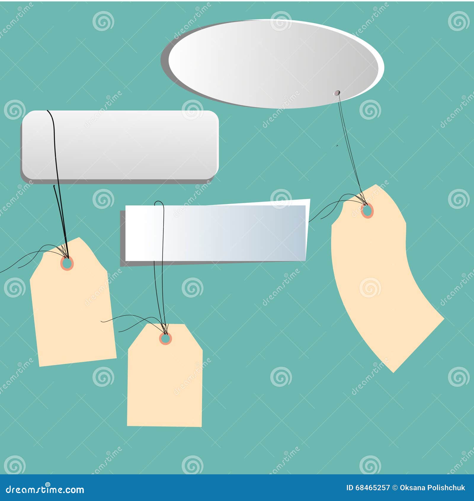 Vector Design Elements Price Tags, Banners and Labels Stock Vector ...