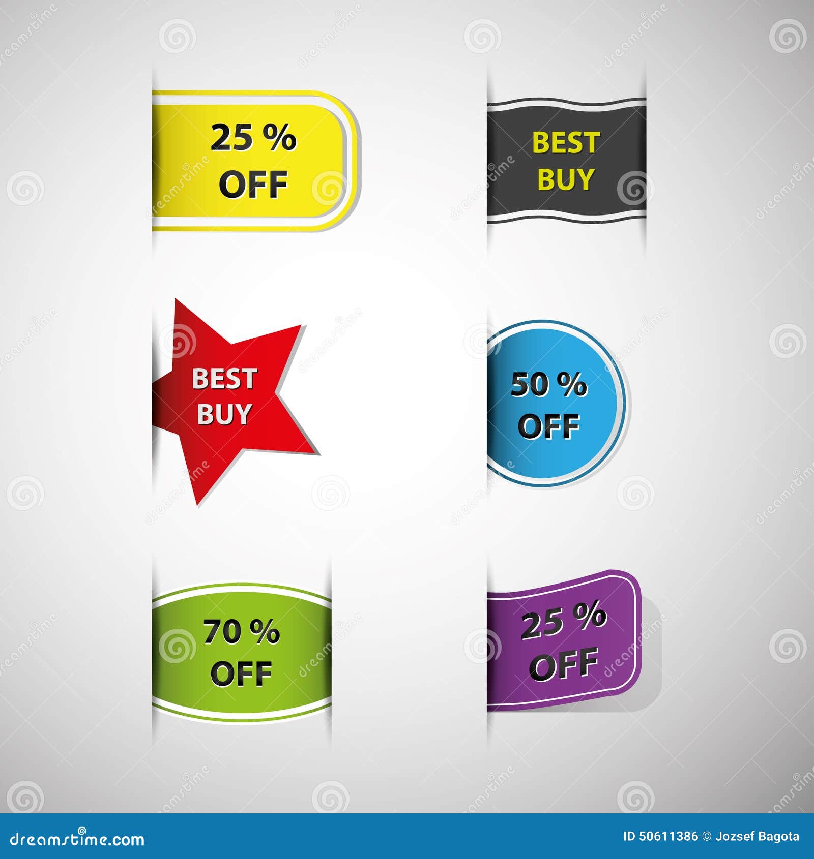 Vector Design Elements for Product Sale Stock Vector - Illustration of ...