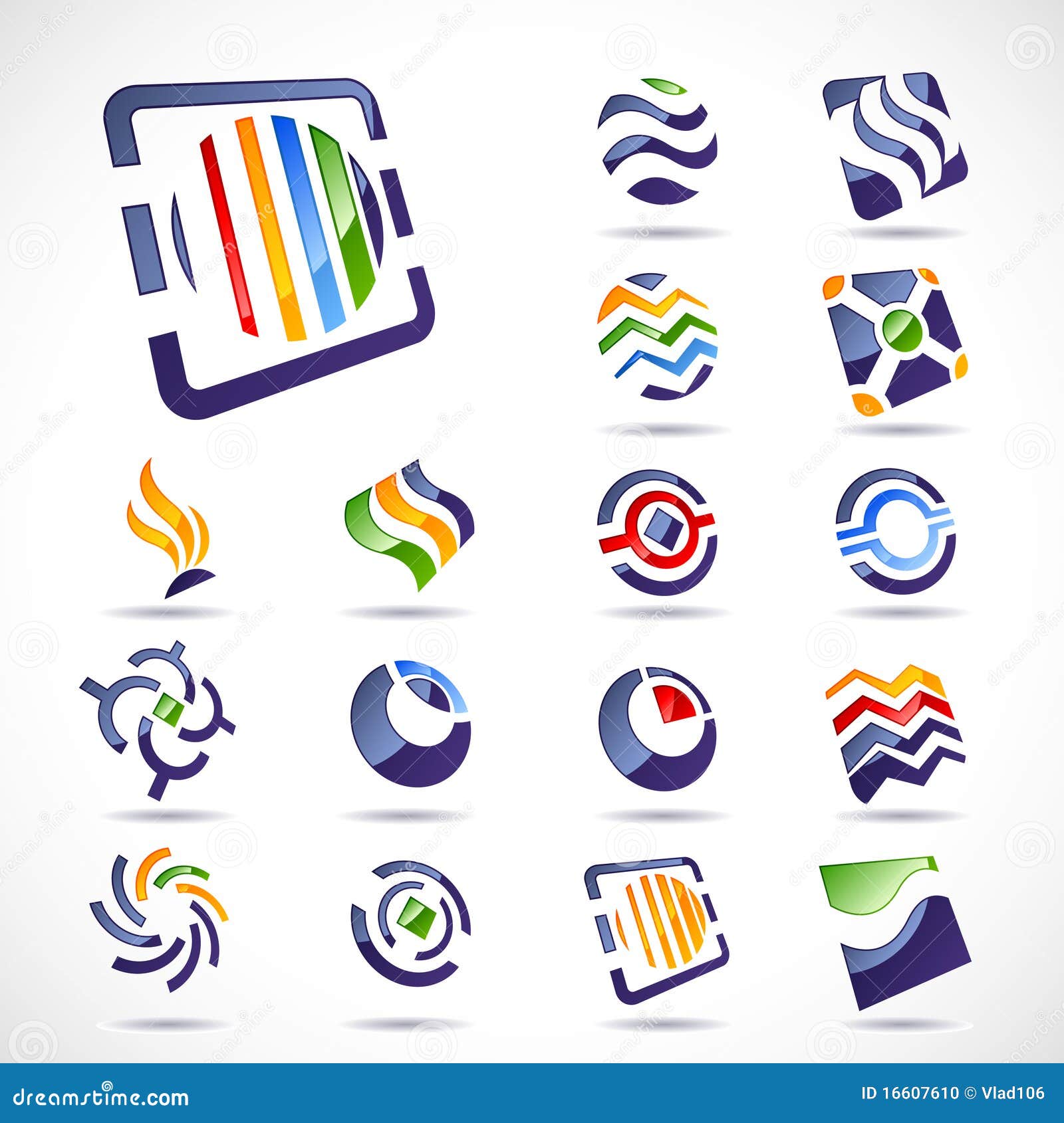 Vector Design Elements. Set 23. Stock Vector - Illustration of stylish ...