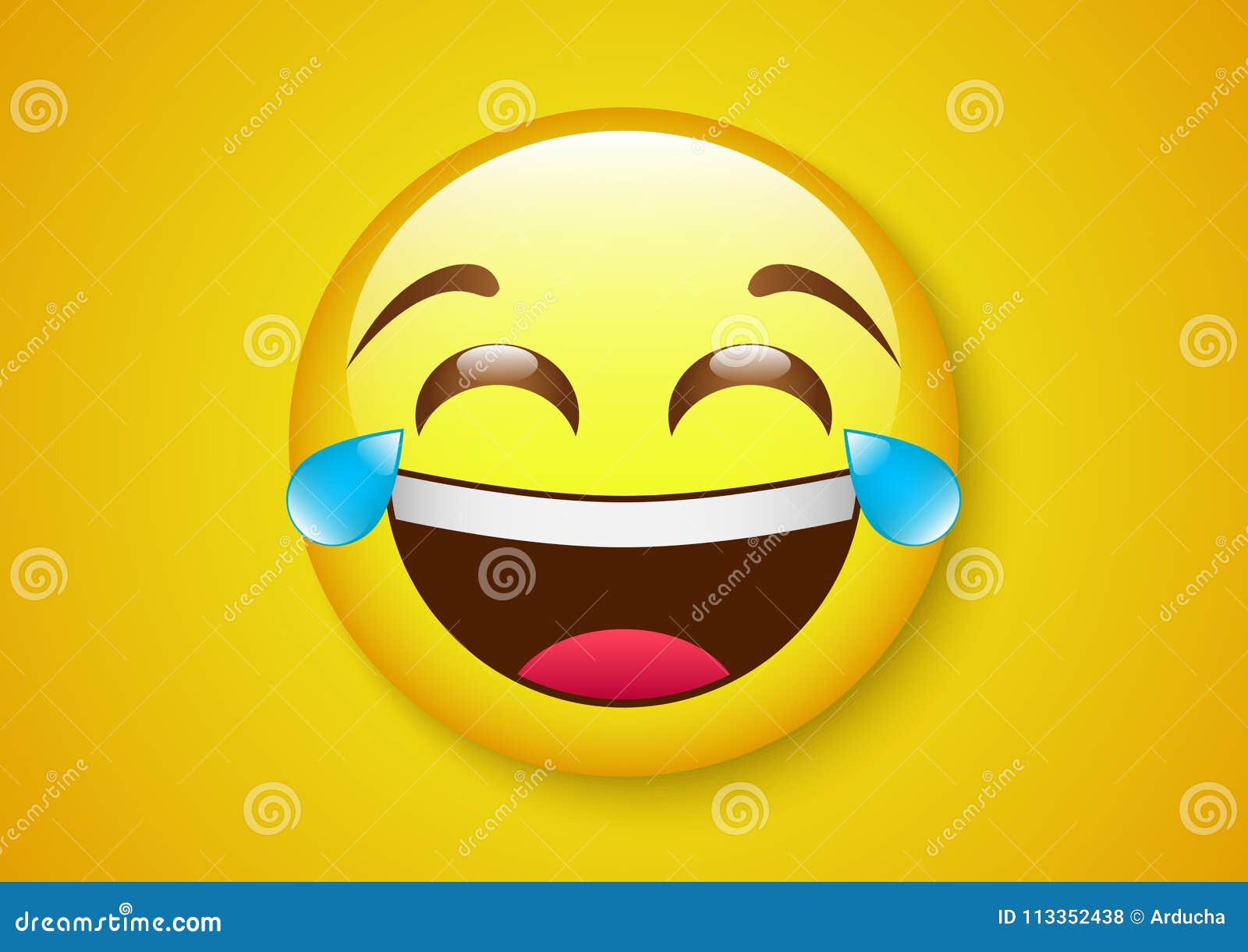 Laugh until cry stock vector. Illustration of vector - 113352438