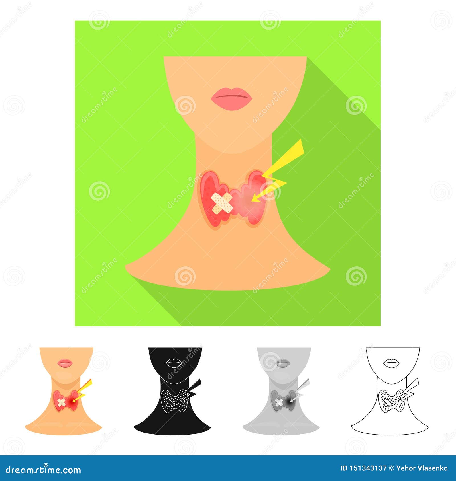 Vector Design of Endocrine and System Logo. Collection of Endocrine and ...