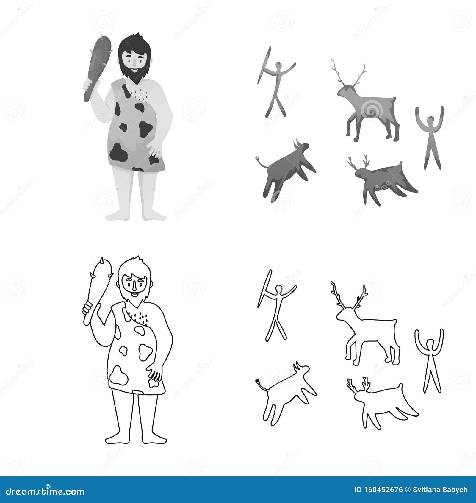 Neolithic Icon Vector From Agriculture Concept. Thin Line Illustration ...