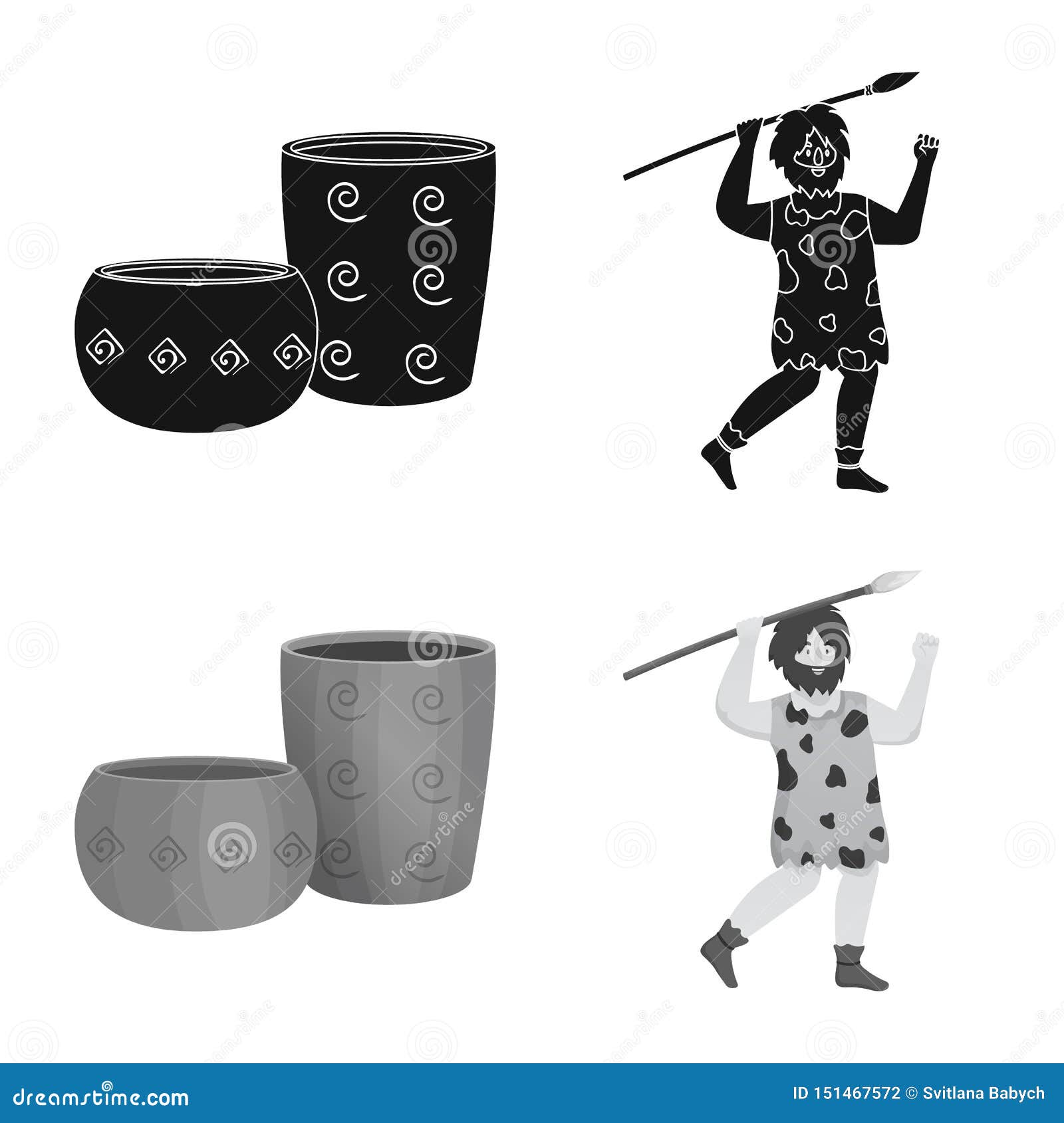 Neolithic Icon Vector From Agriculture Concept. Thin Line Illustration ...