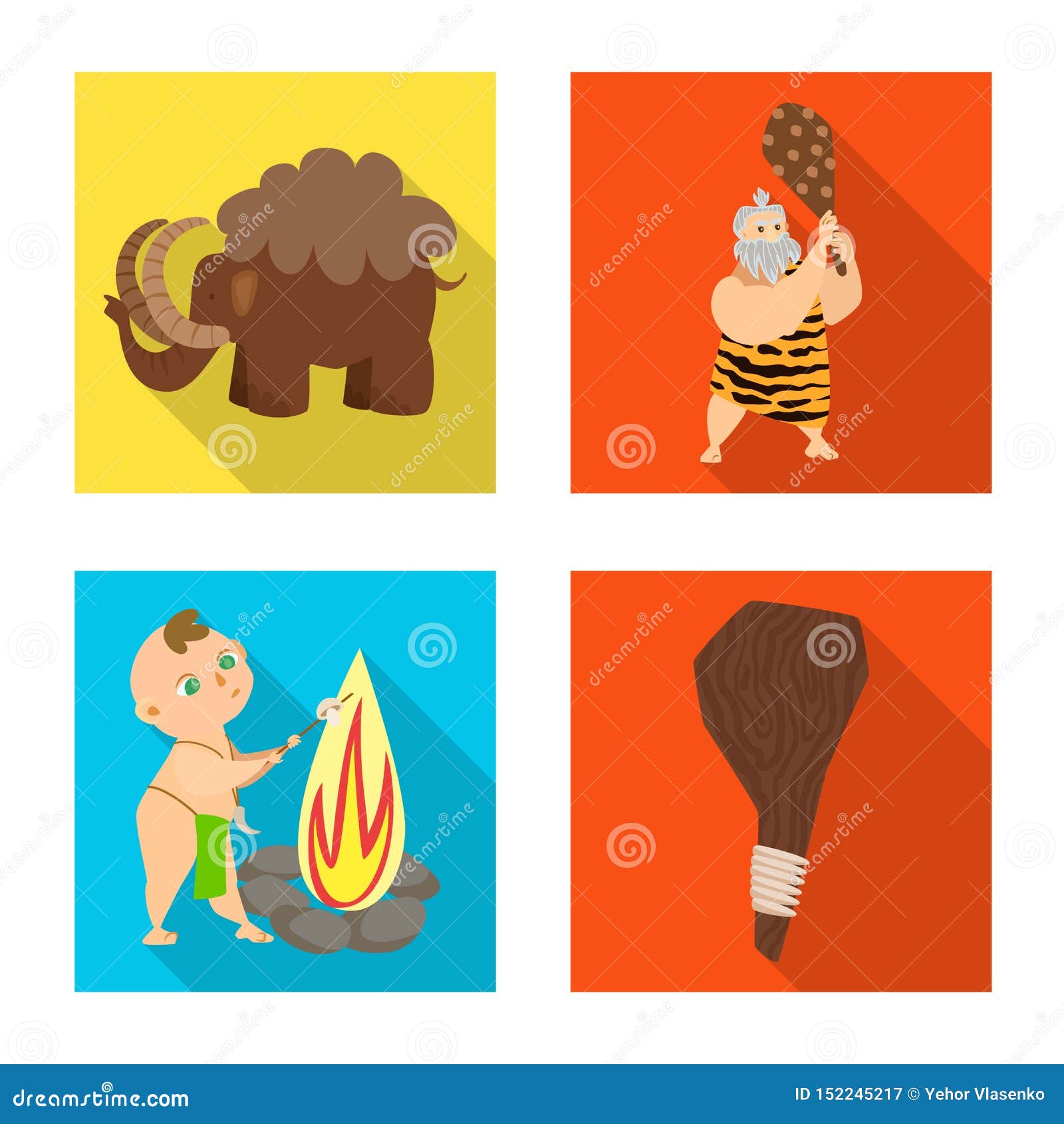 Vector Design of Evolution and Prehistory Icon. Set of Evolution and ...