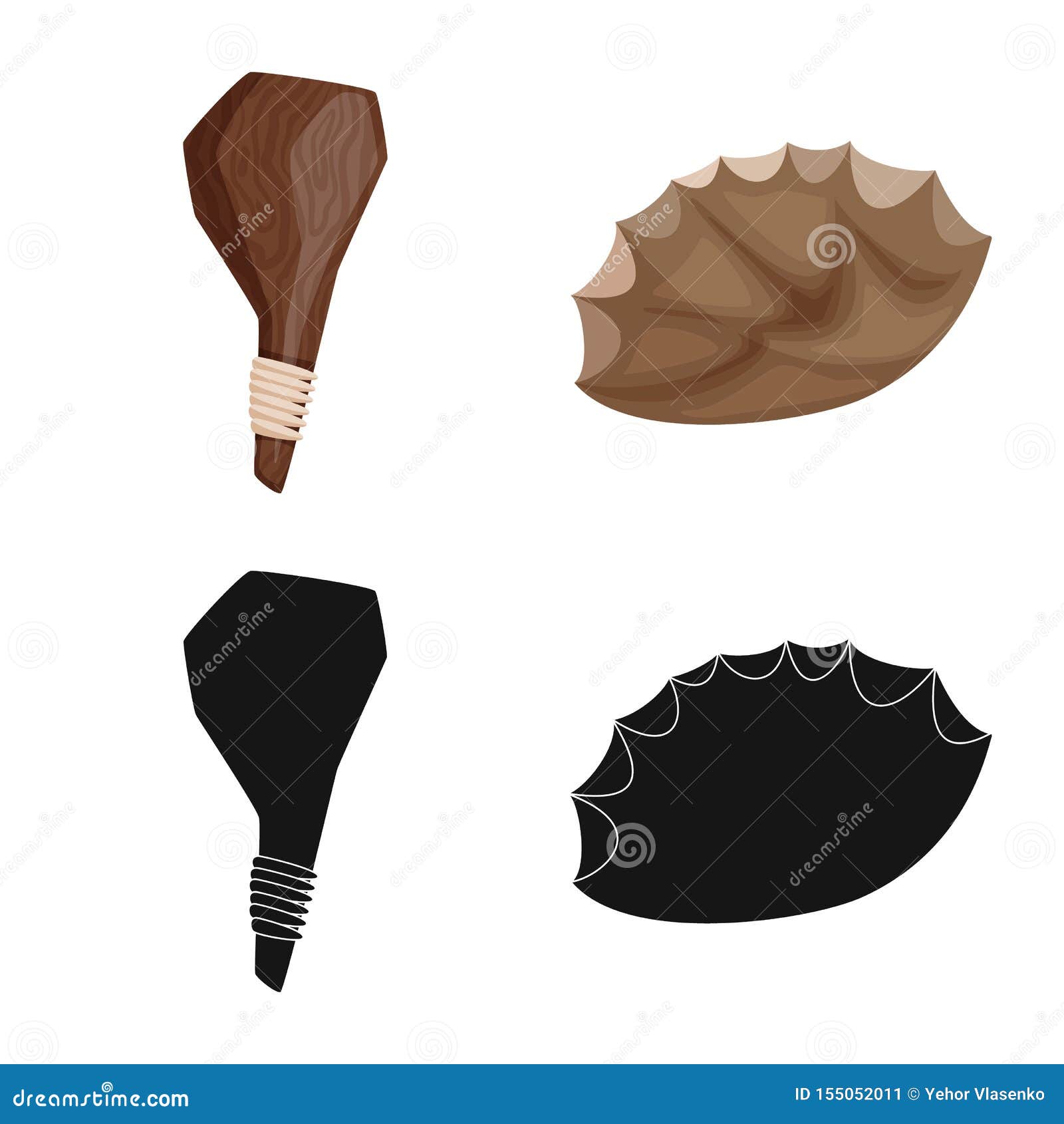 Vector Design of Evolution and Prehistory Symbol. Set of Evolution and ...