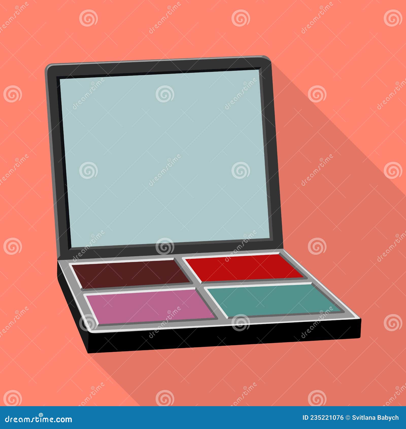 Vector Design of Eyeshadow and Palette Logo. Graphic of Eyeshadow and ...