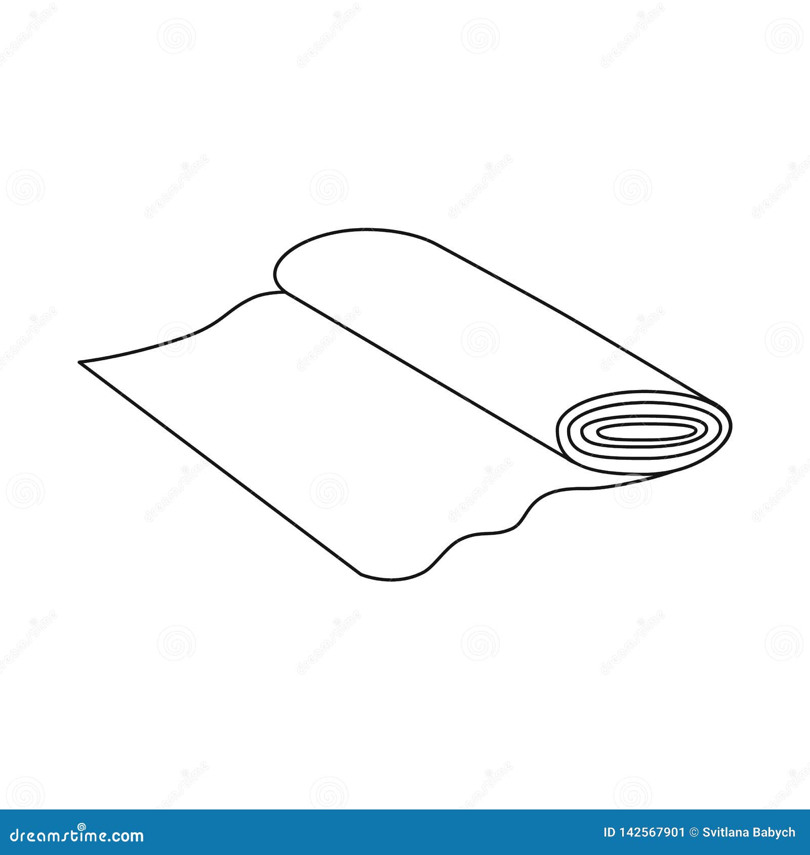 Vector Design of Fabric and Roll Icon. Collection of Fabric and Cloth ...