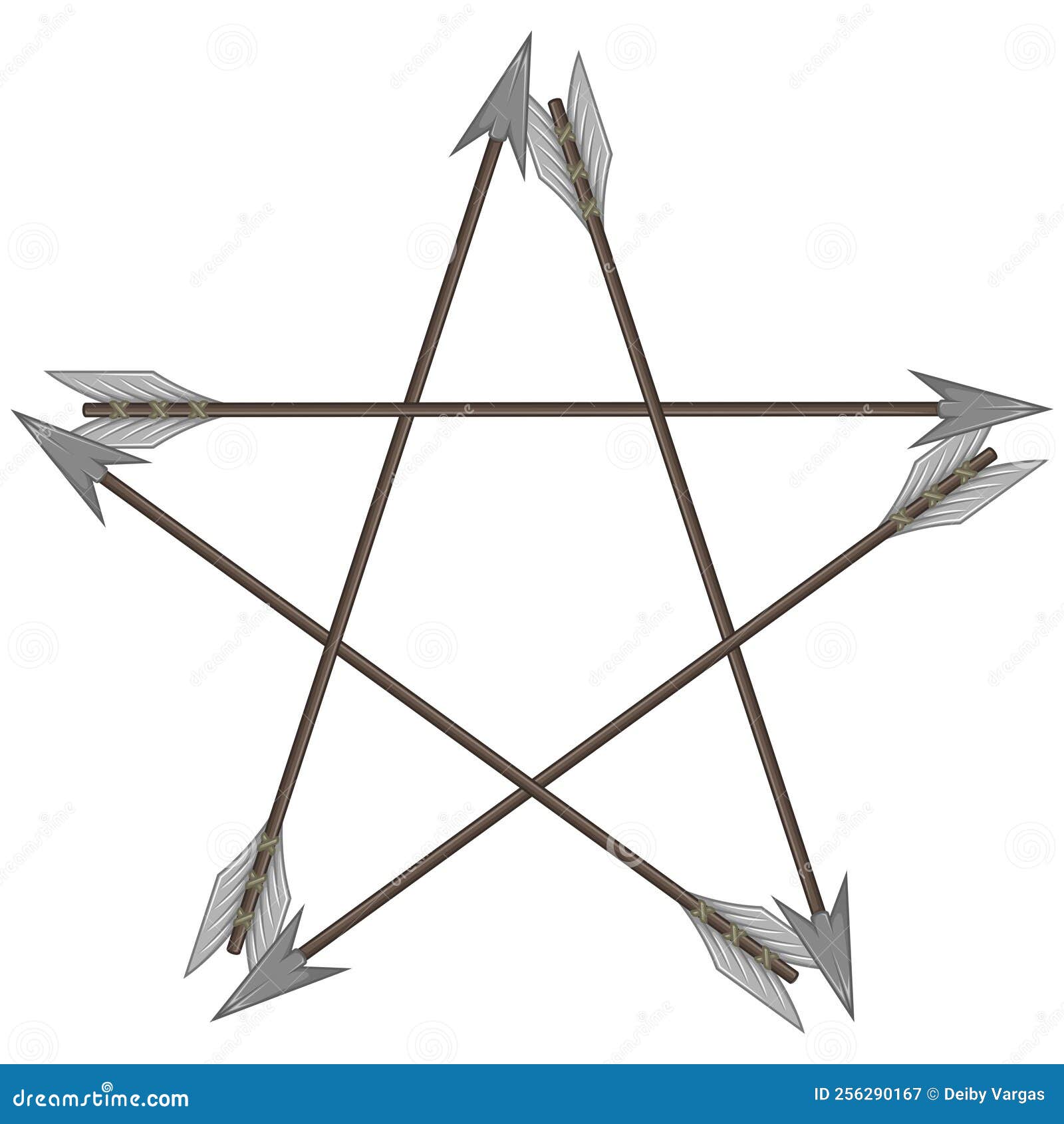 Star Shaped Arrows Vector Design Stock Vector - Illustration of star ...
