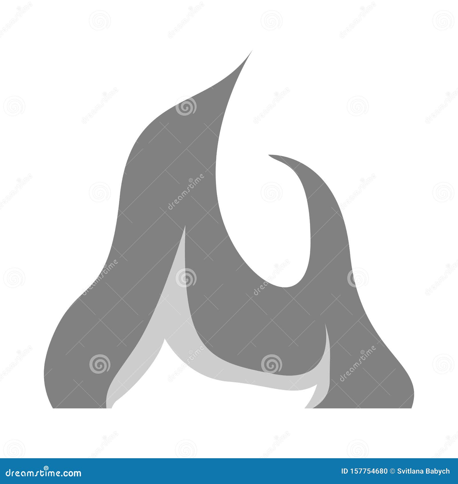 Vector Design of Flame and Magic Icon. Set of Flame and Broil Stock ...