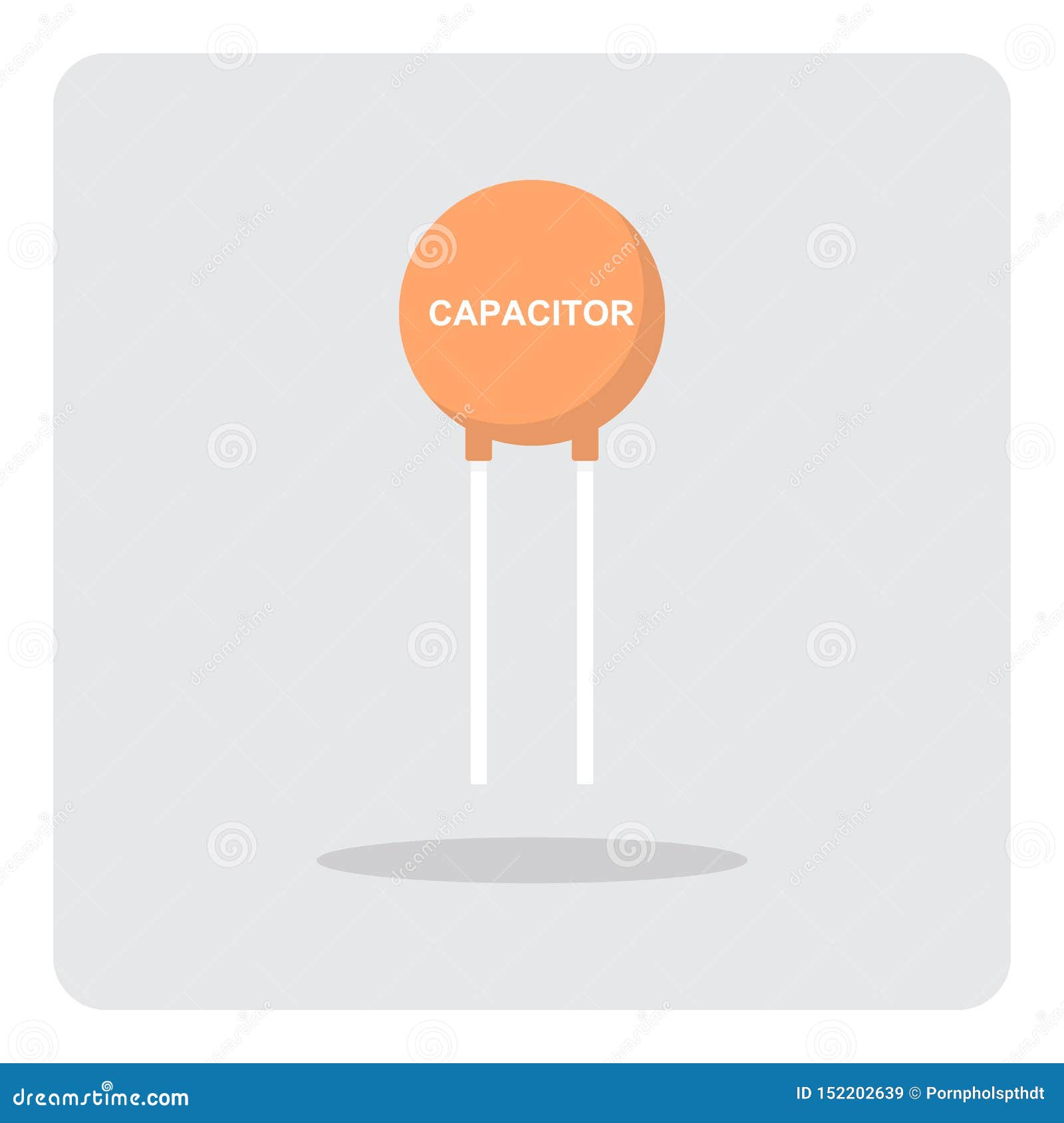 Capacitor for Electronic Circuits Board Icon. Stock Vector ...