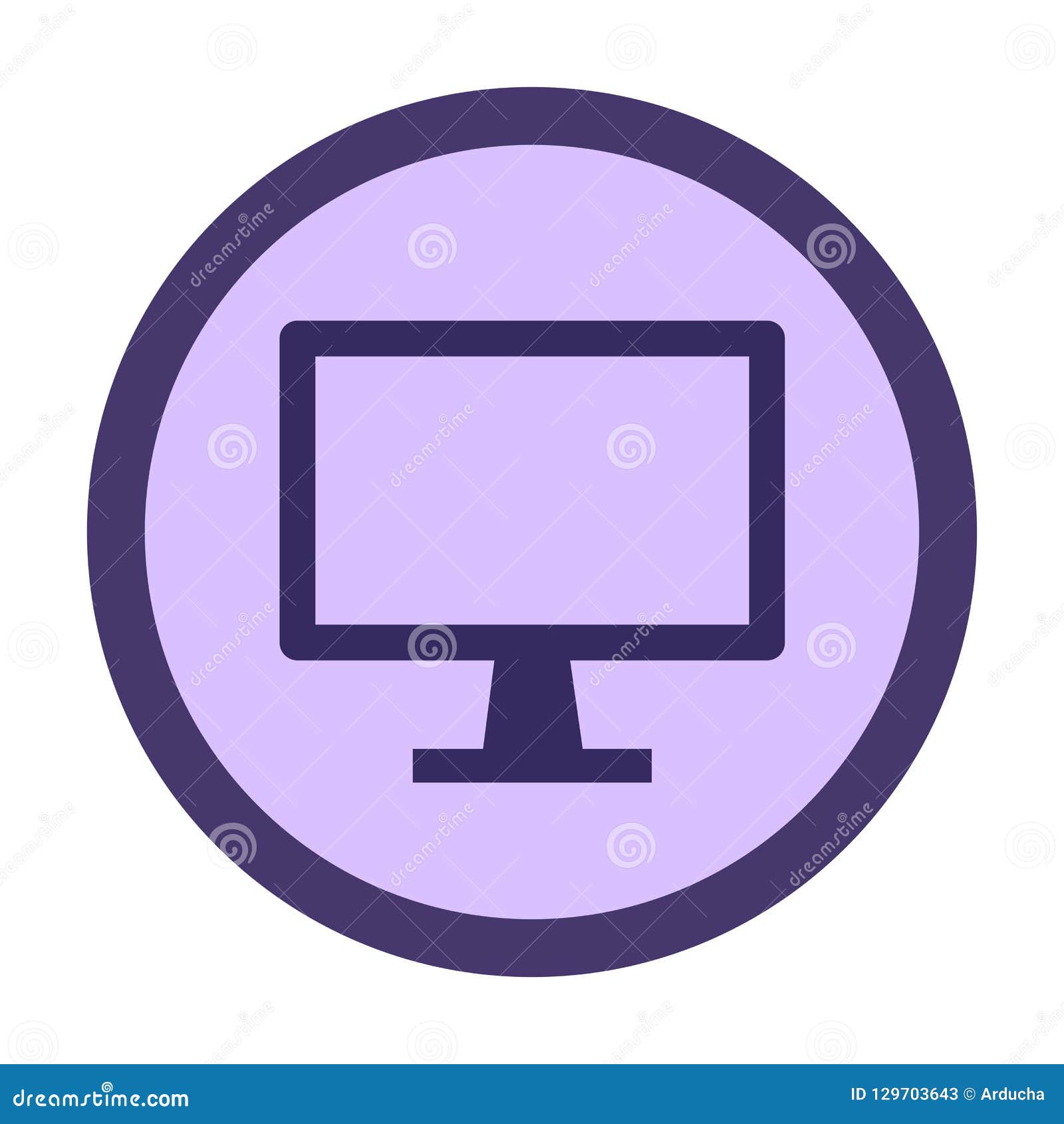 Computer circle symbol stock illustration. Illustration of circle ...