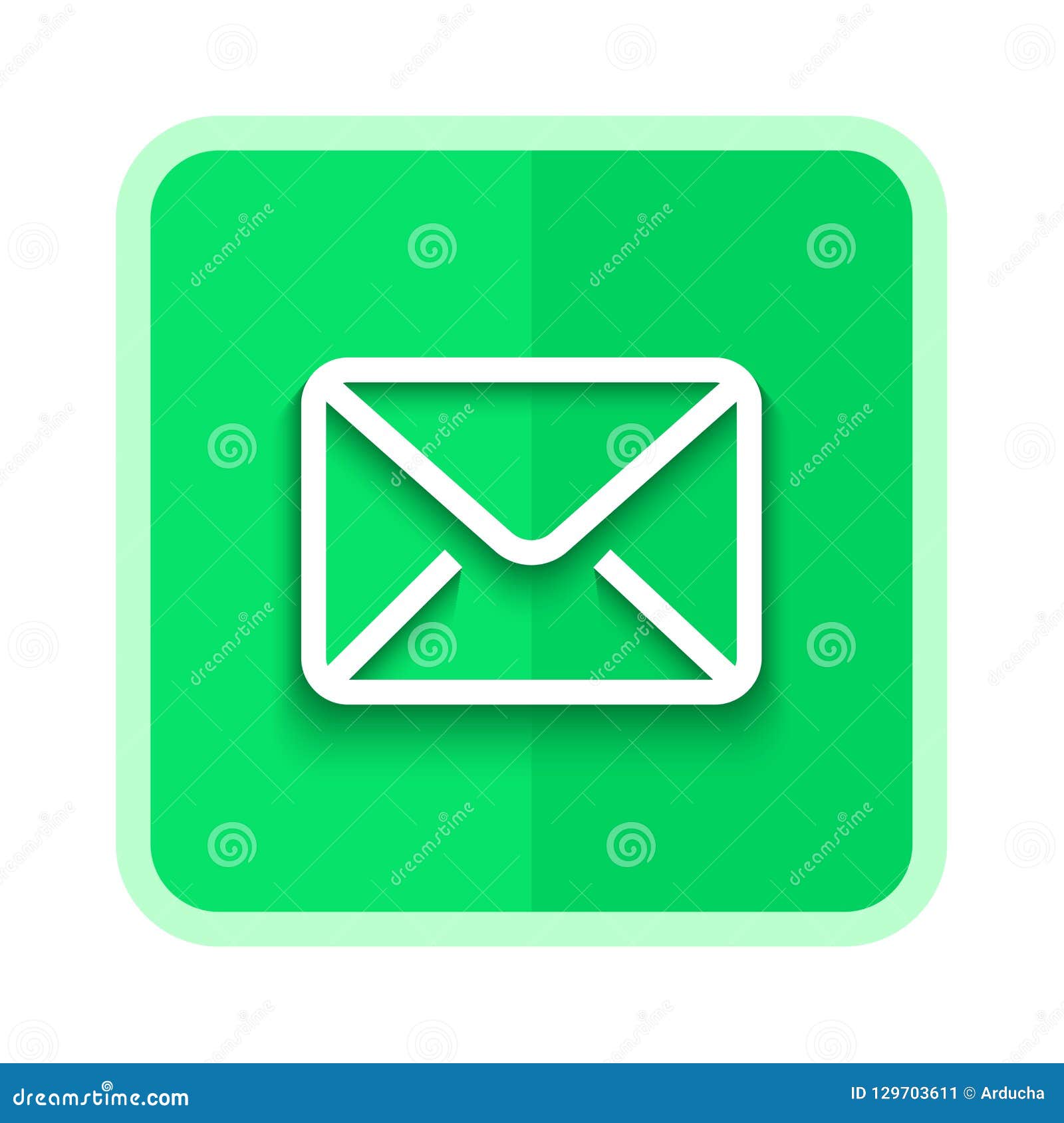 Email outline symbol stock illustration. Illustration of gmail - 129703611