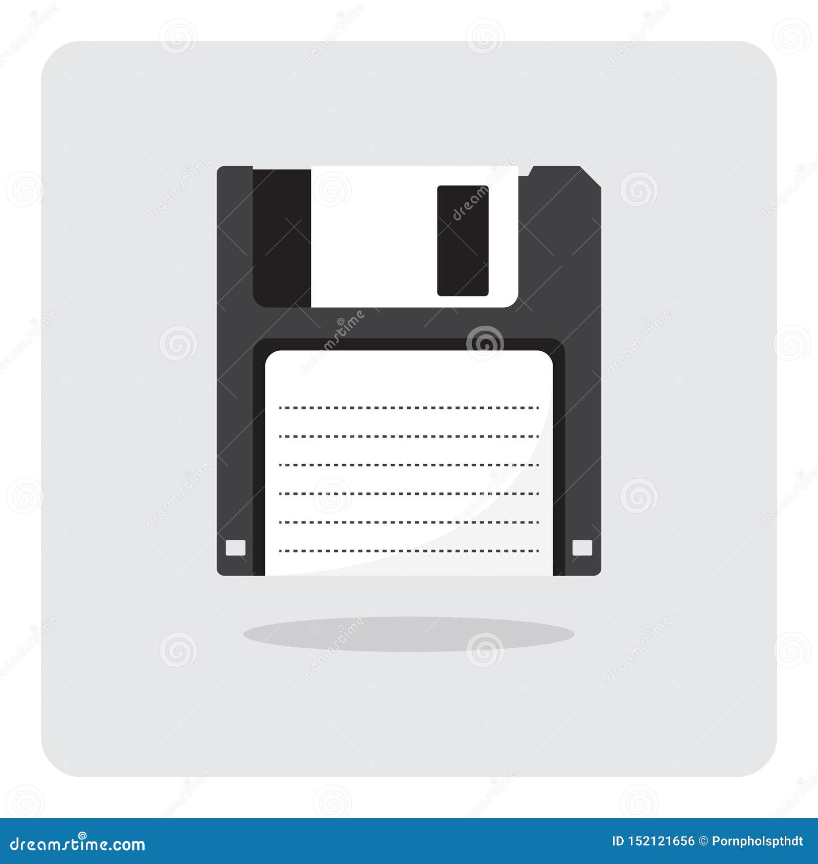 Floppy Disk for Computer Icon. Stock Vector - Illustration of backup ...