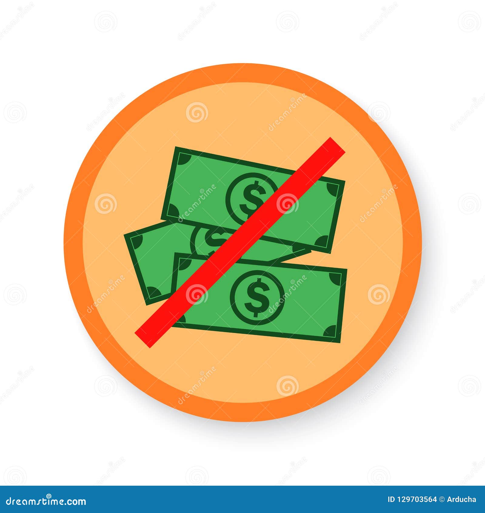 No tipping sign stock illustration. Illustration of judgement - 129703564