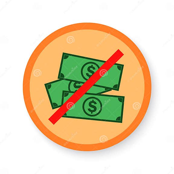 No tipping sign stock illustration. Illustration of judgement - 129703564