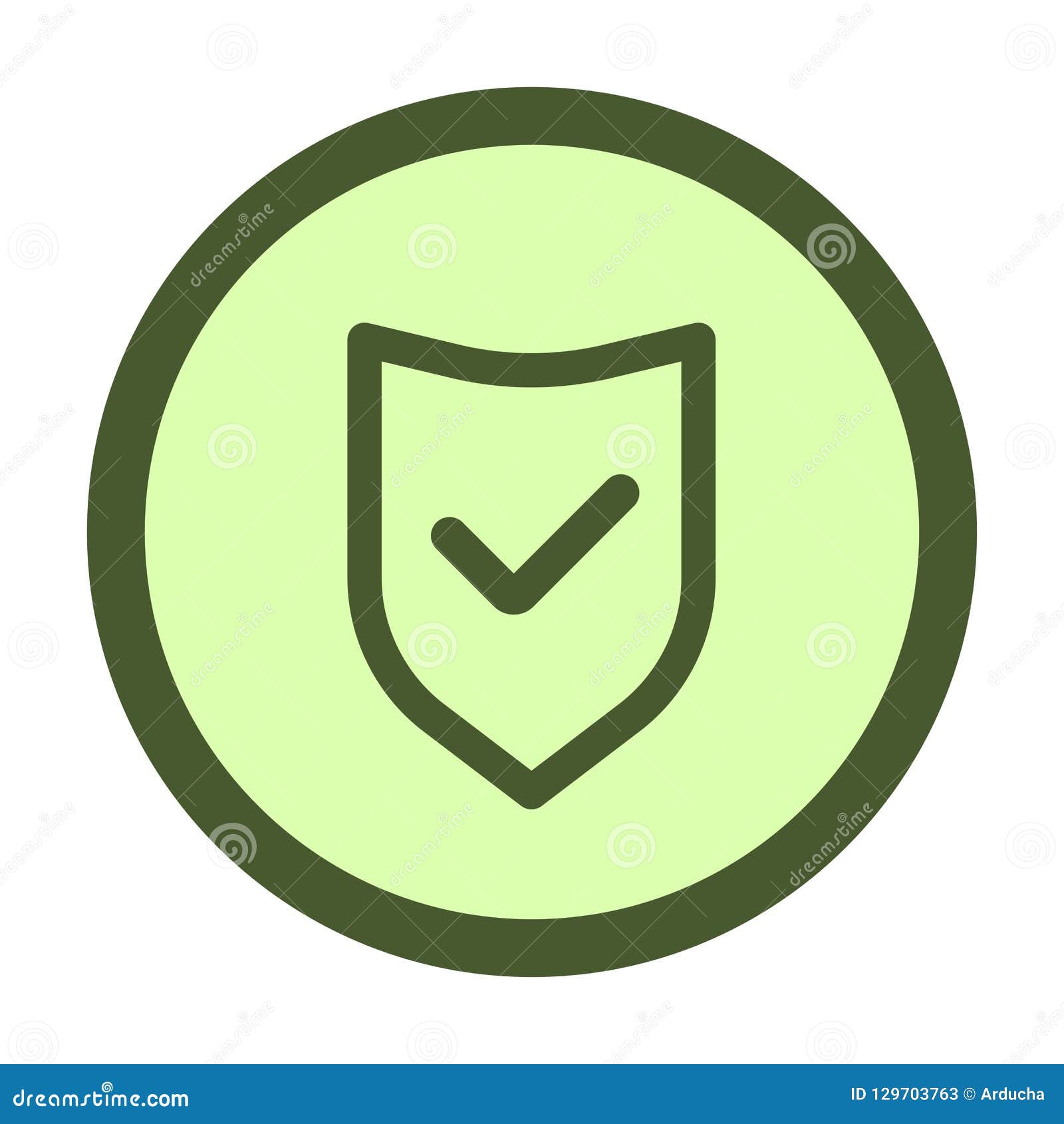 Protection Active Circle Symbol Stock Vector - Illustration of symbol ...