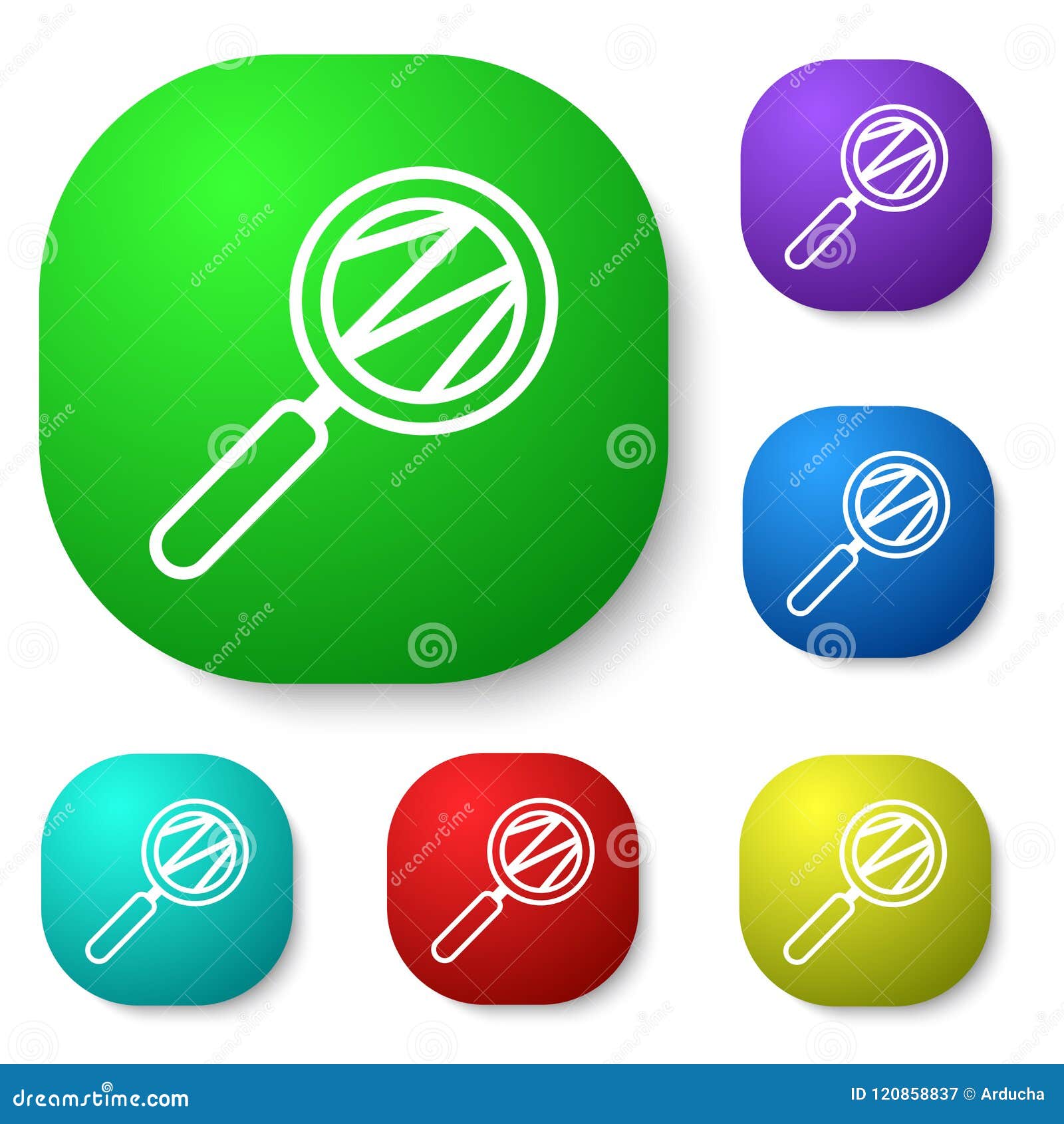 Search tool stock vector. Illustration of flat, pack - 120858837