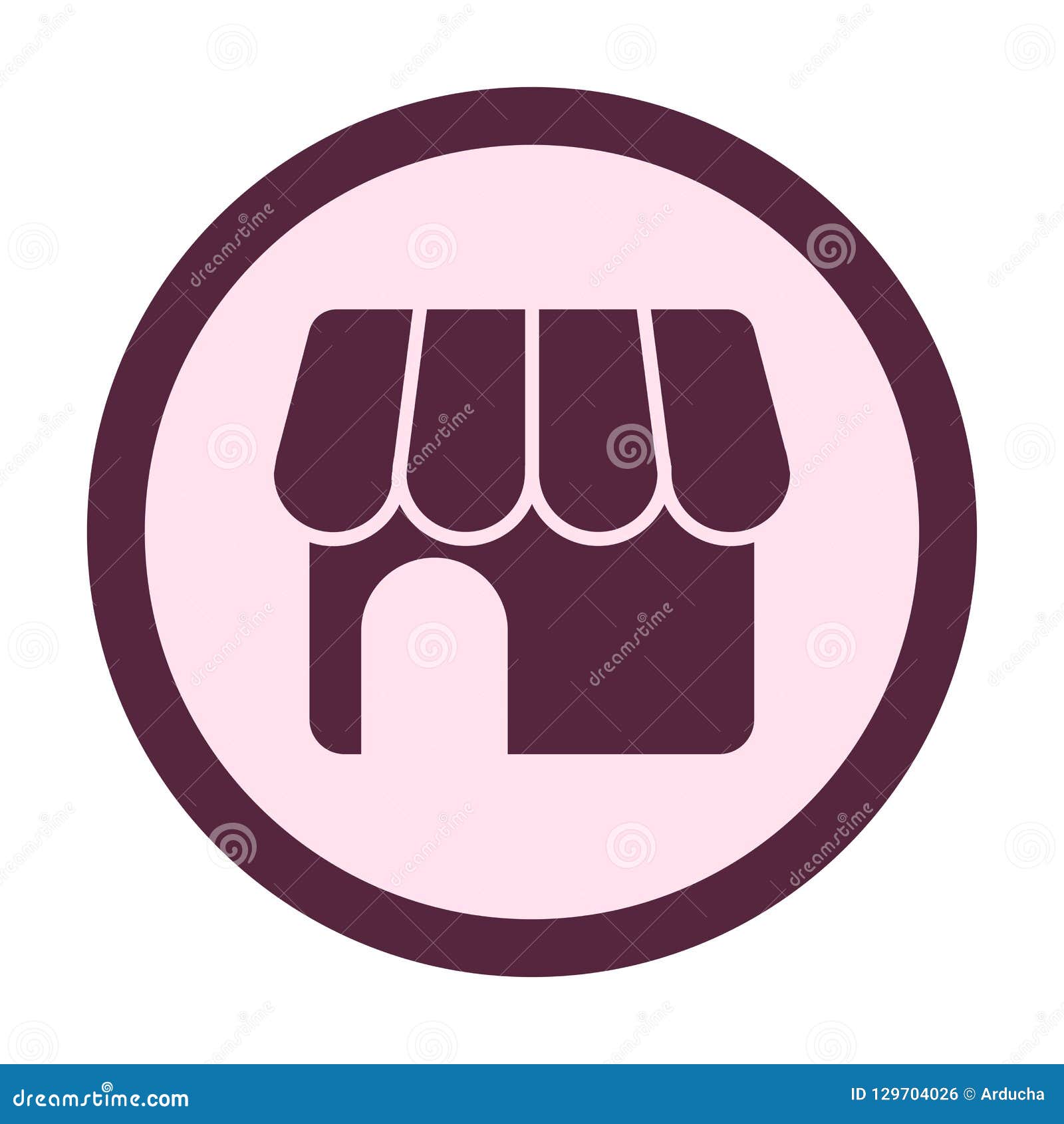 Store symbol stock illustration. Illustration of shop - 129704026