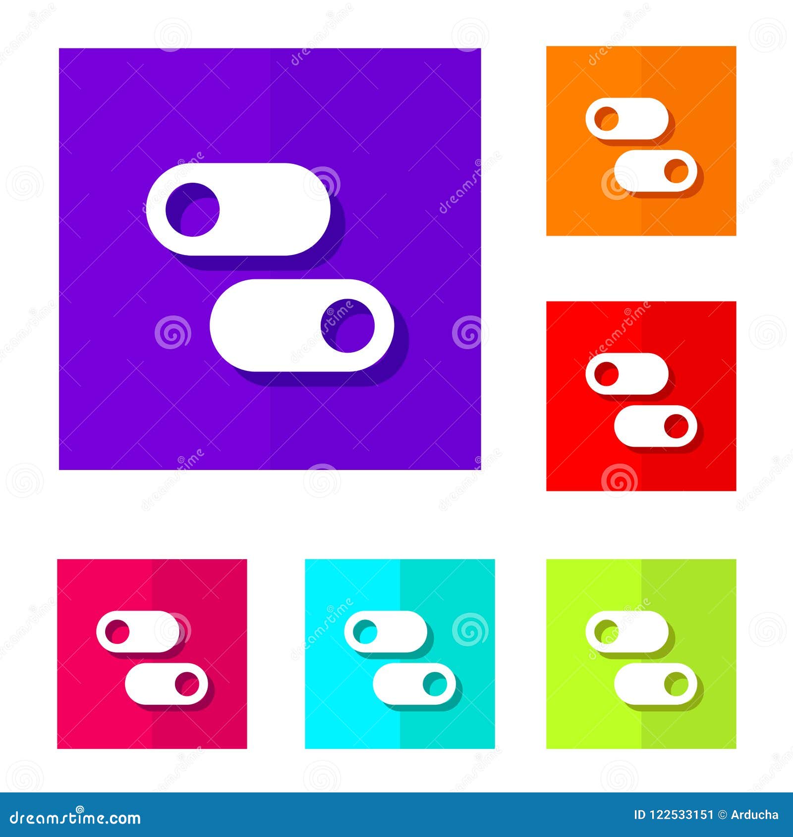 Switch button control stock vector. Illustration of icon - 122533151