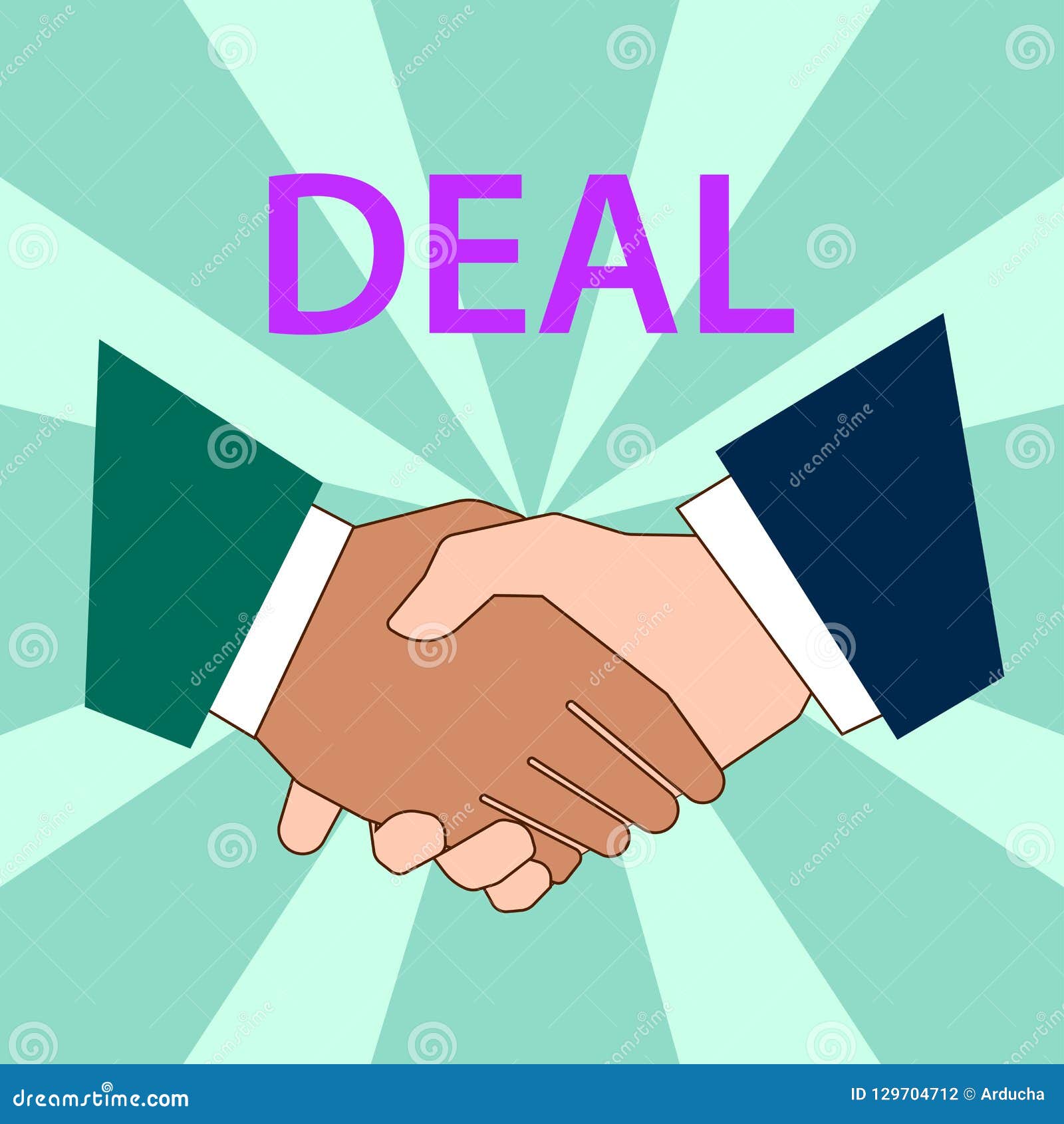 Deal shake hand stock illustration. Illustration of agree - 129704712