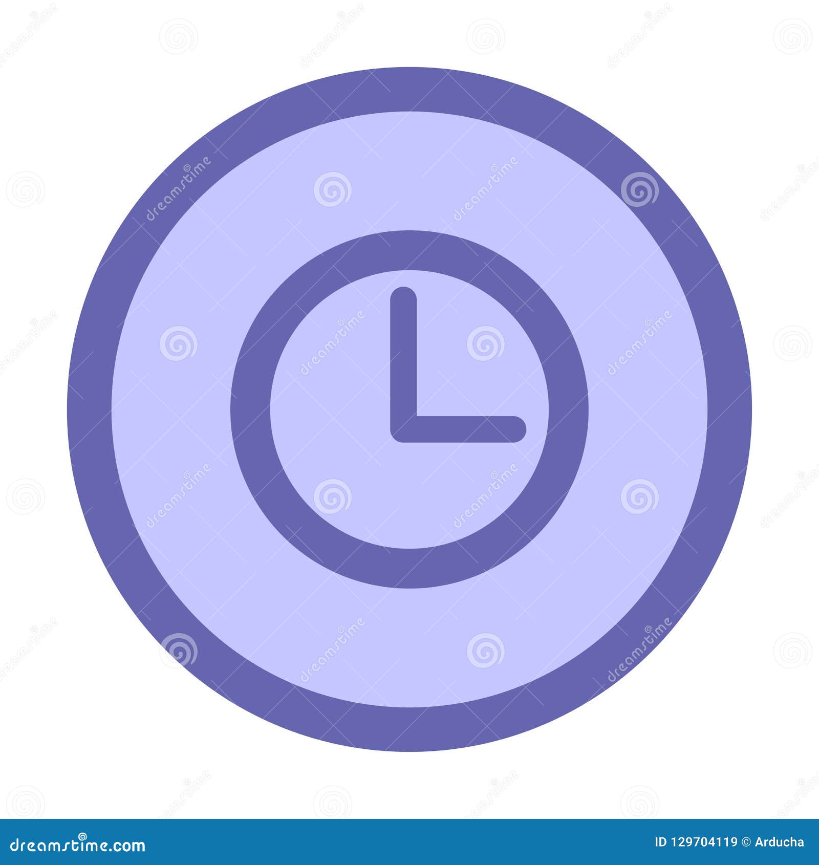 Time circle icon stock illustration. Illustration of design - 129704119