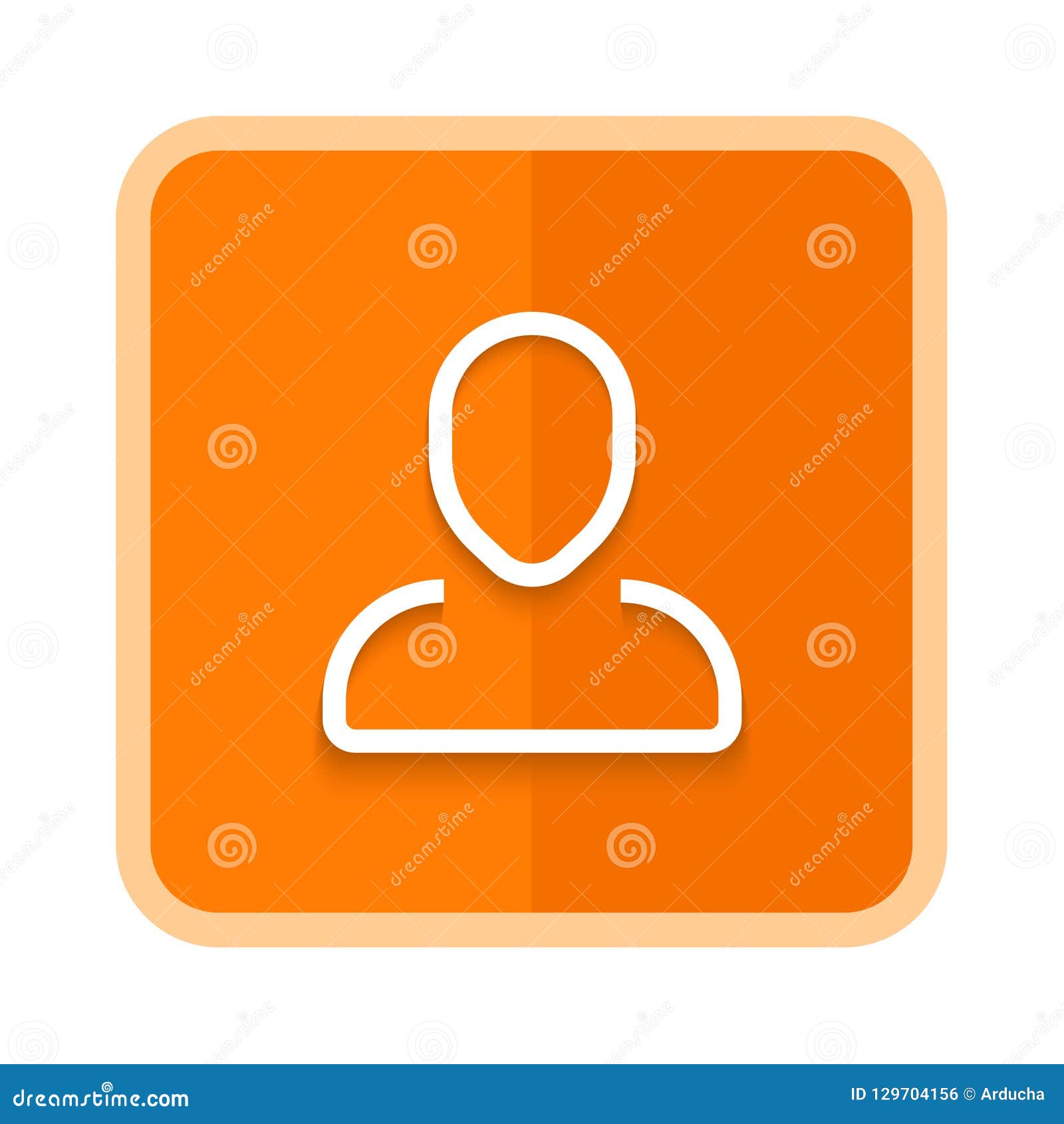 User account outline icon stock vector. Illustration of symbol - 129704156