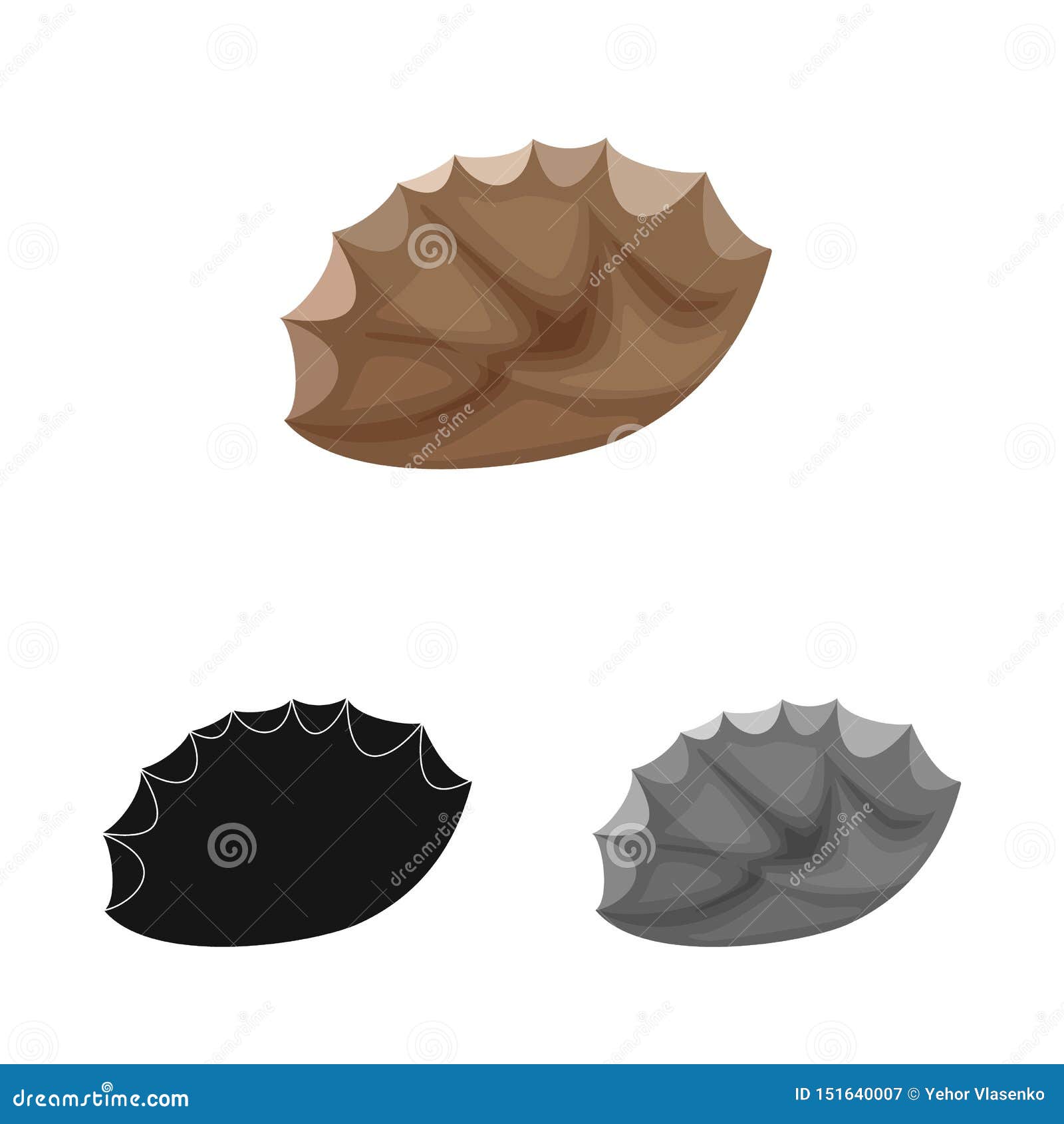 Vector Design of Flint and Sharp Icon. Set of Flint and Evolution Stock ...
