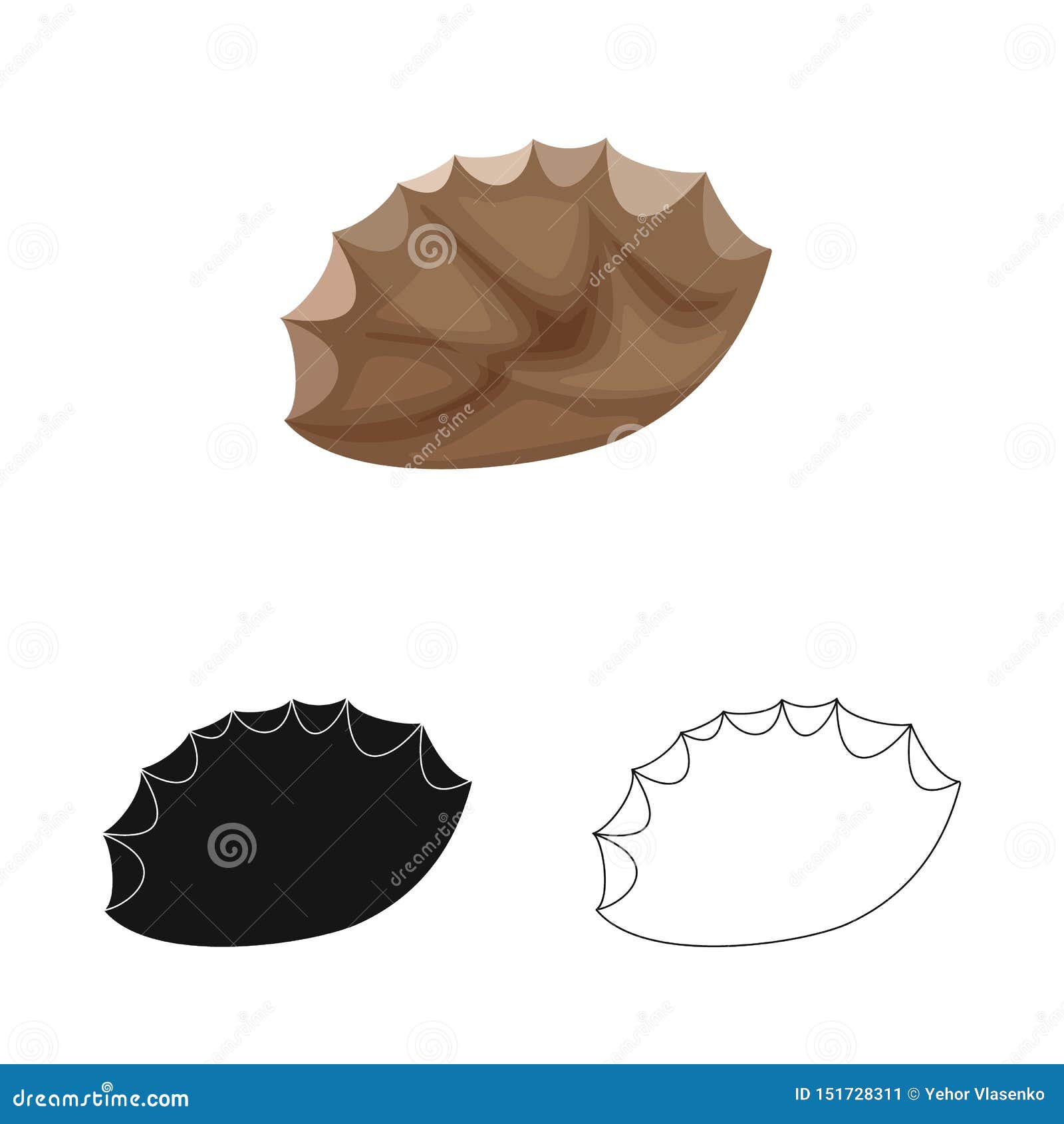 Vector Design of Flint and Sharp Sign. Collection of Flint and ...