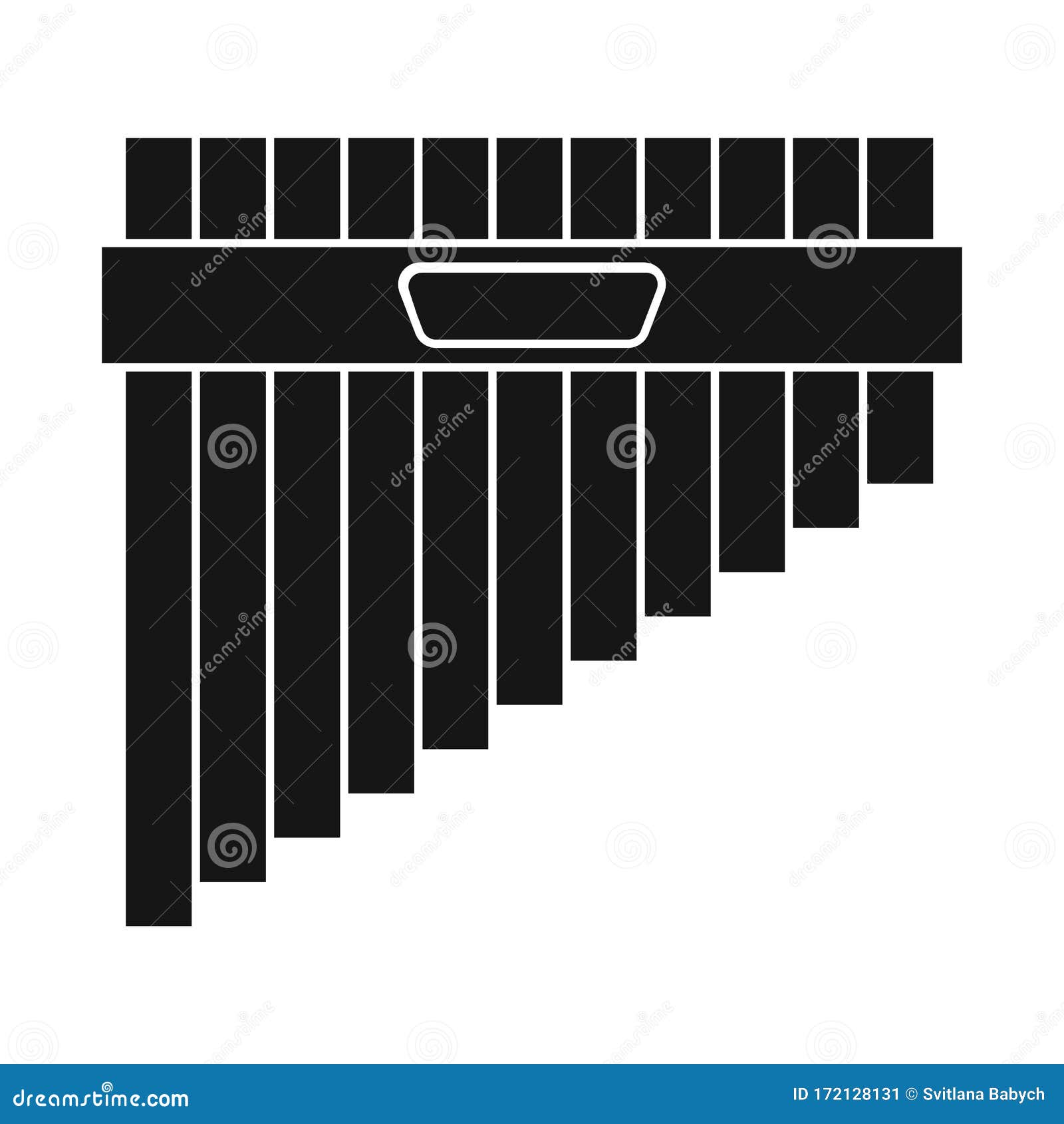 Vector Design of Flute and Pan Symbol. Web Element of Flute and Panpipe ...