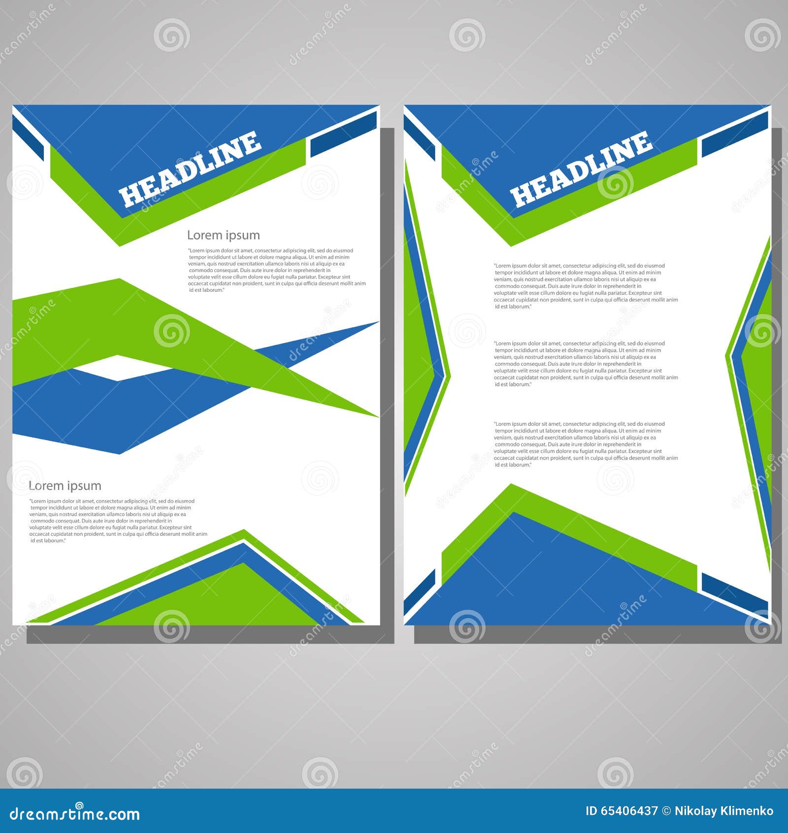 Vector Design Flyer Brochure Template Abstract Eps 10 Stock ...