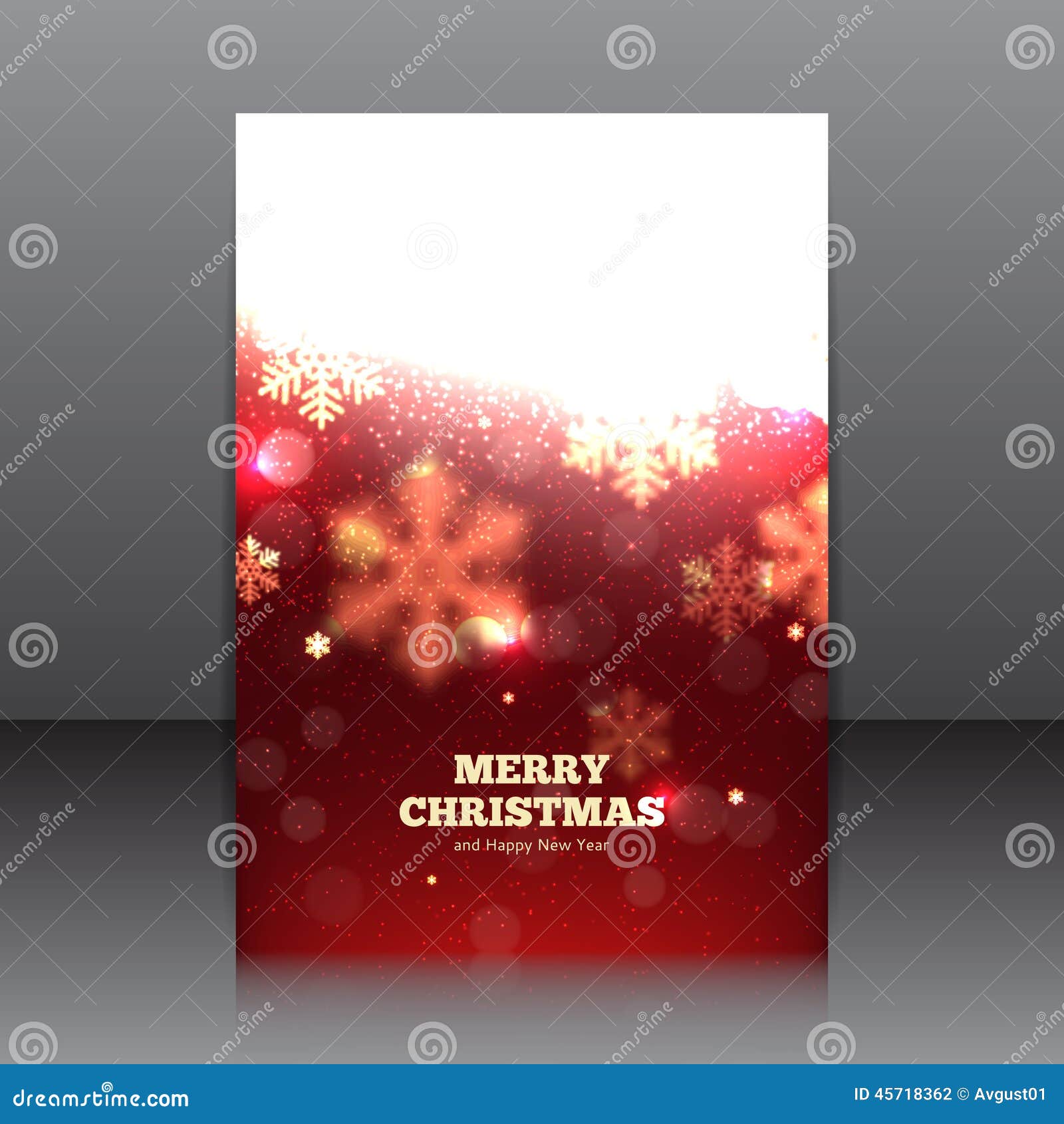 Vector Design of the Flyer with Snowflakes Stock Vector - Illustration ...