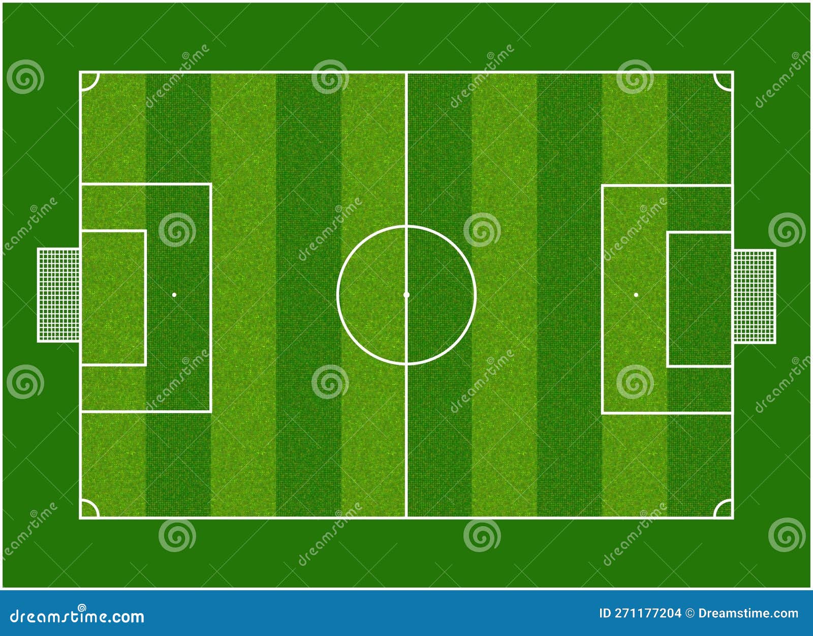 Vector Design of Football or Soccer Field Stock Illustration ...