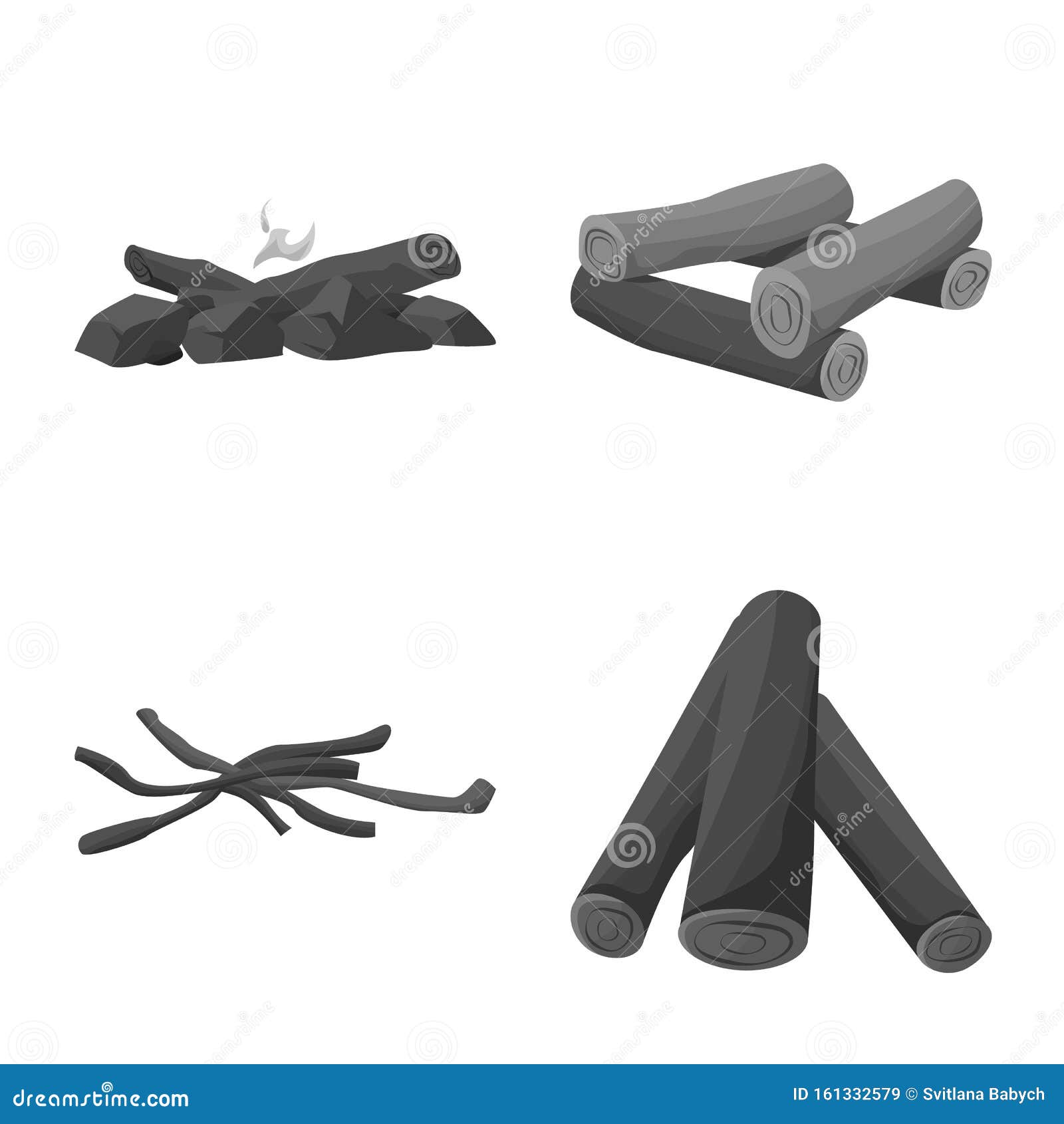 Vector Design Of Forest And Hardwood Sign Set Of Forest And Logging