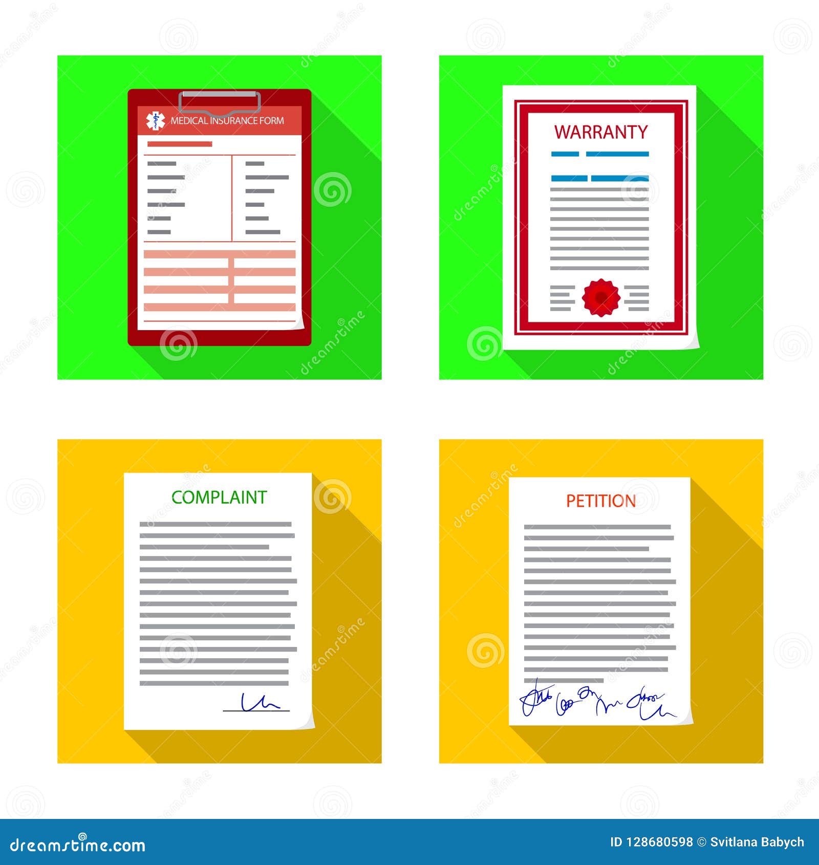 Vector Design of Form and Document Icon. Collection of Form and Mark ...
