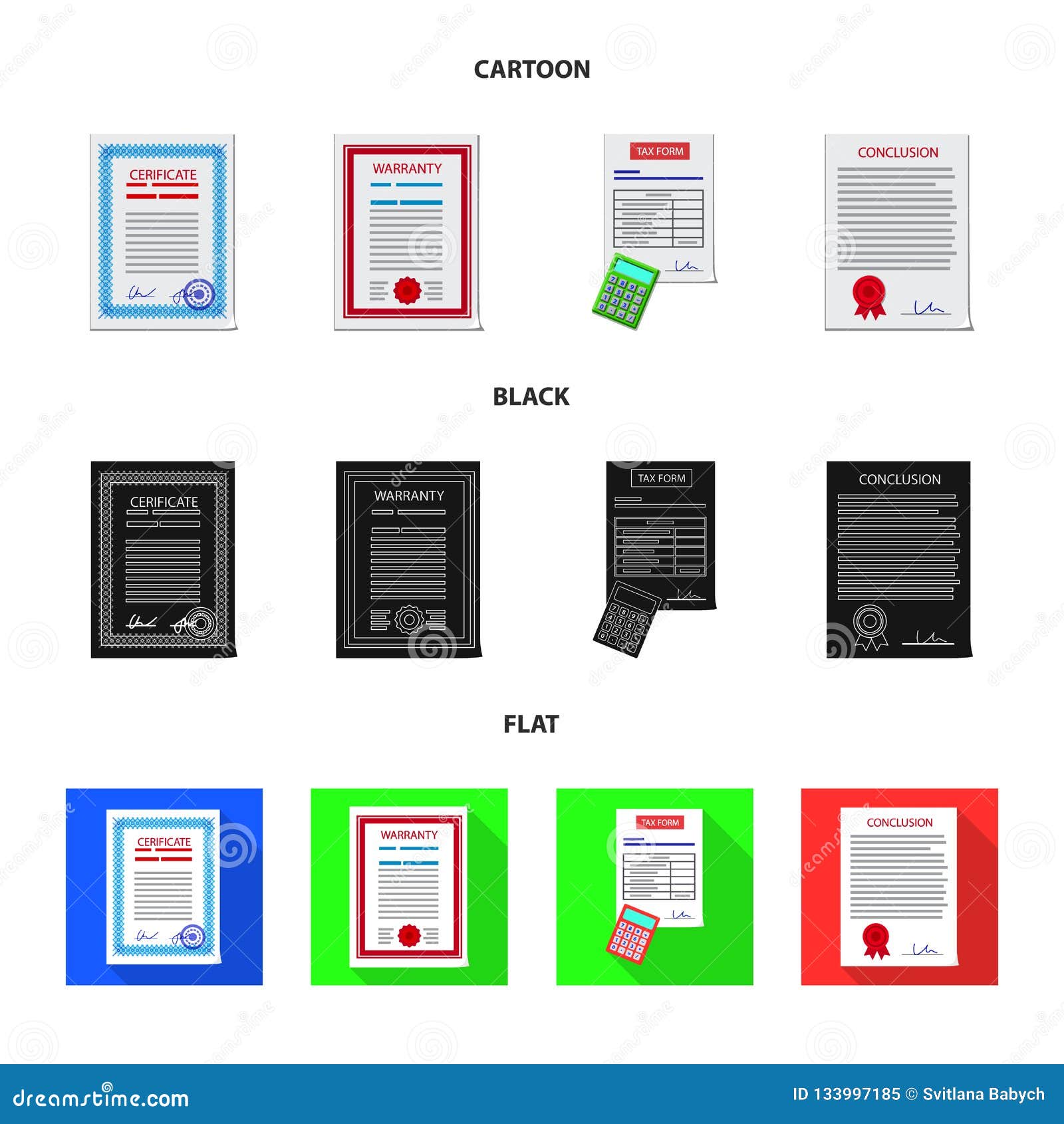 Vector Design of Form and Document Icon. Collection of Form and Mark ...