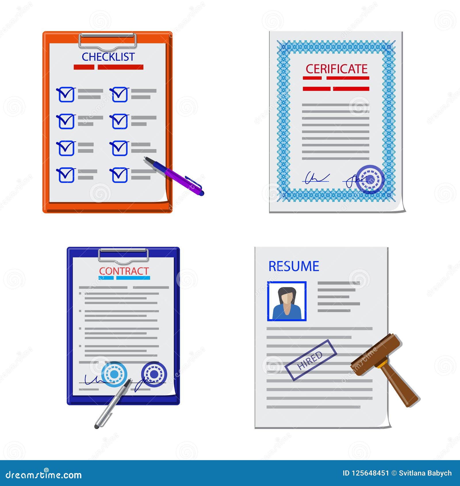 Vector Design of Form and Document Logo. Set of Form and Mark Vector ...