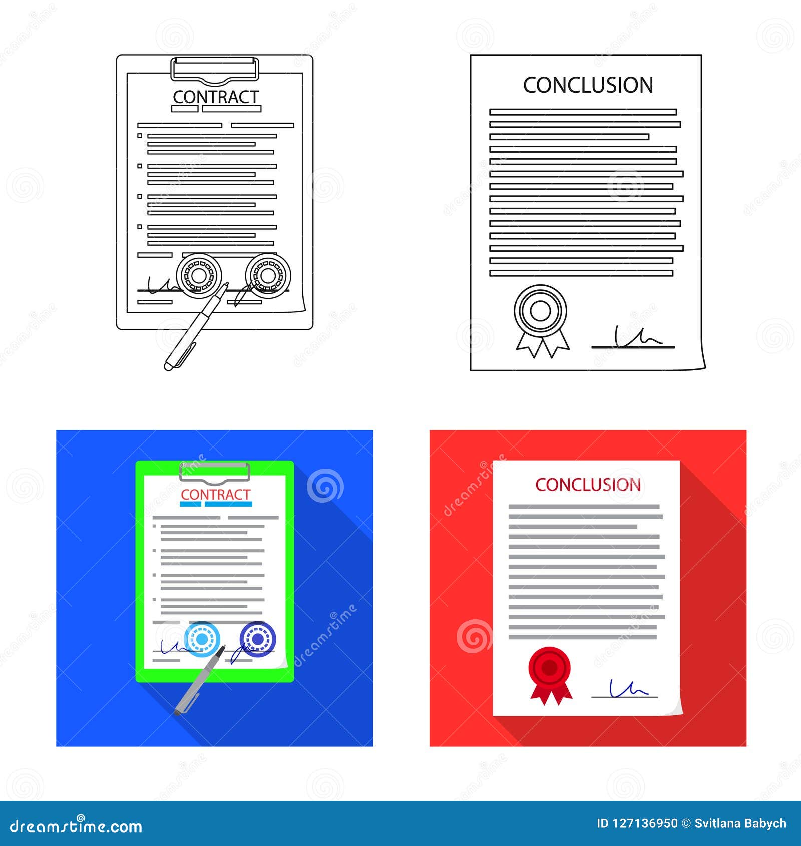 Vector Design of Form and Document Sign. Collection of Form and Mark ...