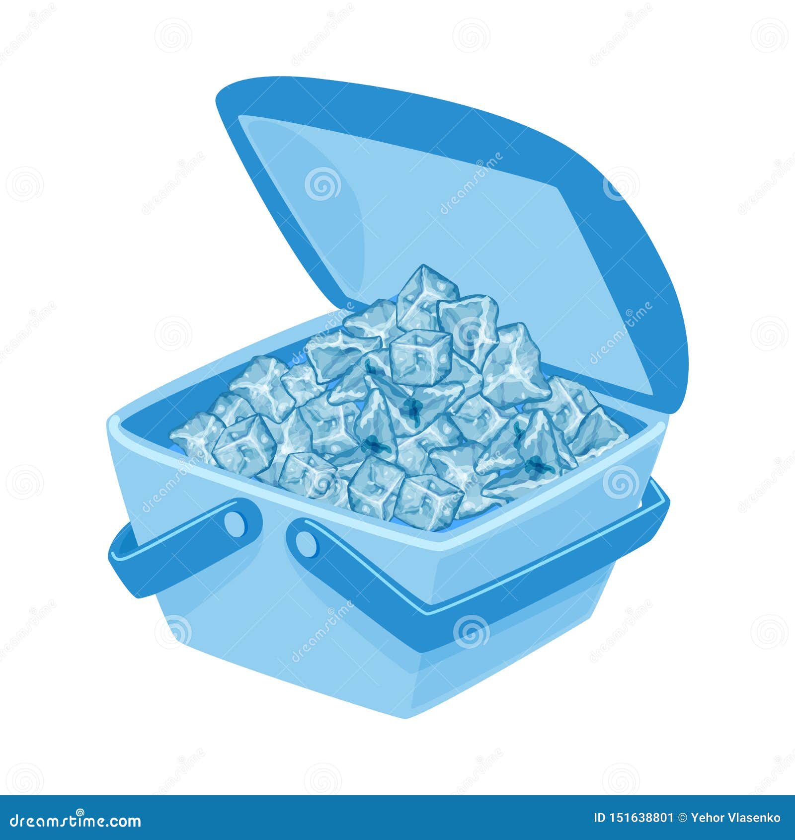 Isolated Object of Fridge and Ice Sign. Collection of Fridge and Cube ...